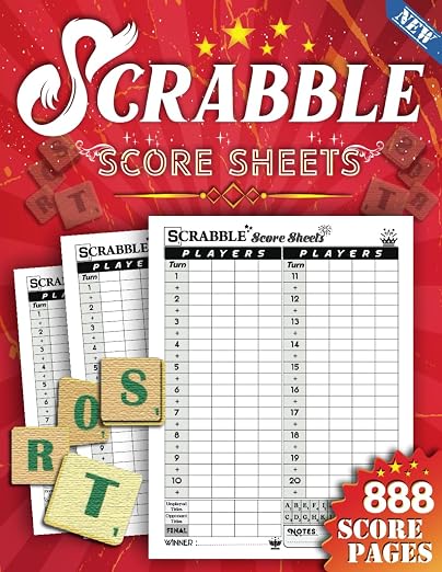 Professional Scrabble Score Sheets: High-Quality 8.5" x 11" Score Pads ...