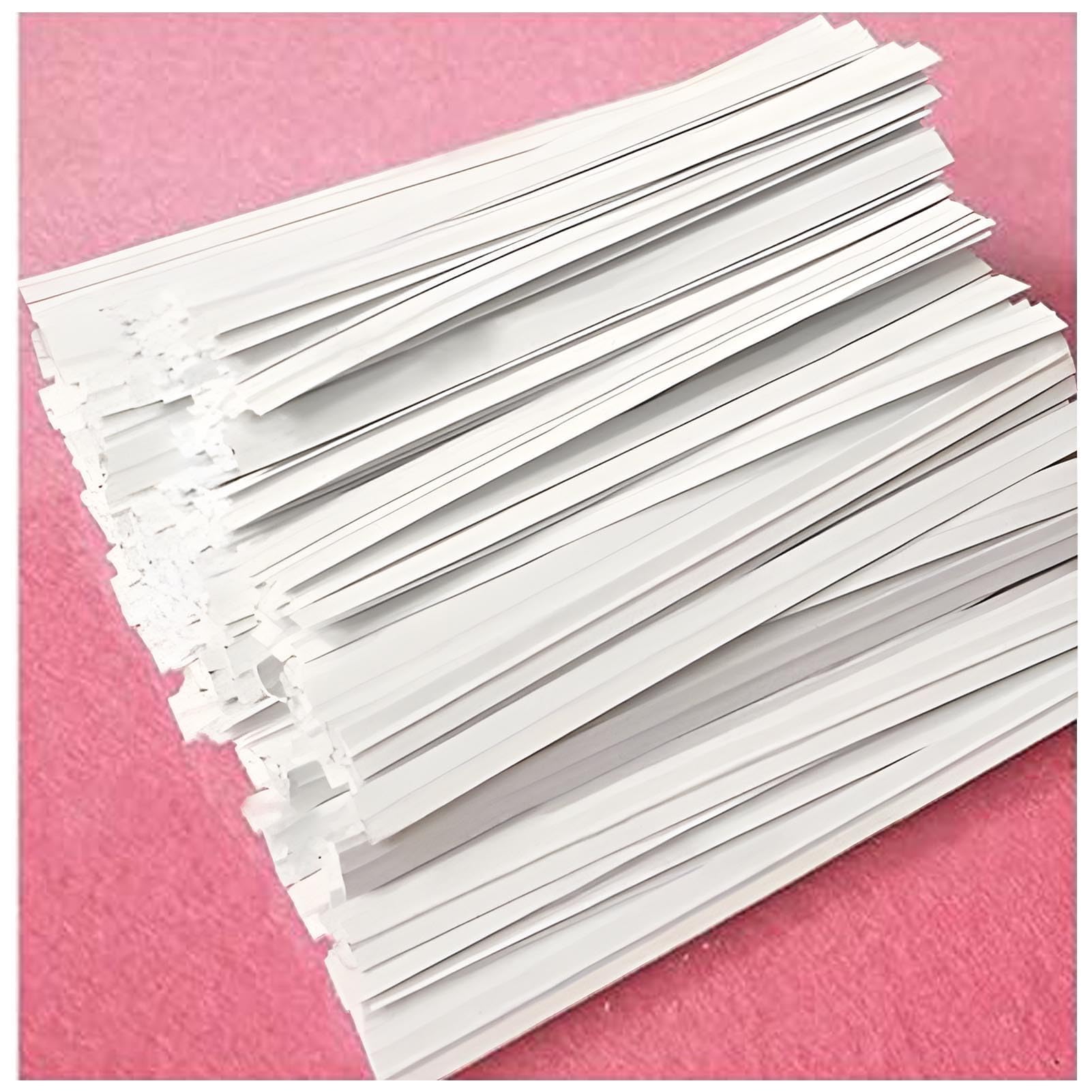 Amazon.com : Easytle 1800 Pcs 5" White Paper Twist Ties Bread Ties ...