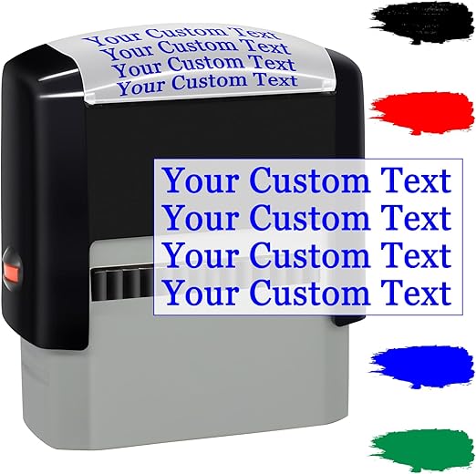 Personalised Stamps Custom Self Inking Stamp Customised Ink Stamper ...