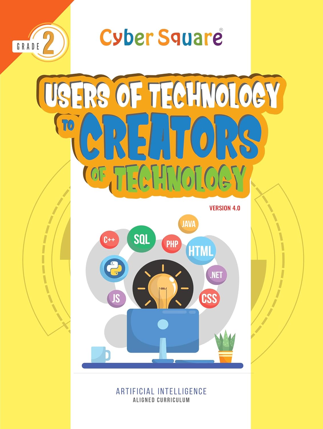 GRADE 2 - CYBER SQUARE COMPUTER TEXT BOOK VER 4.0 : Amazon.in: Books