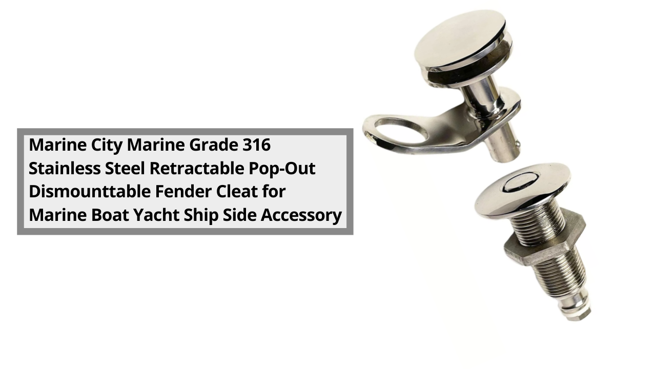 Watch Stainless Steel Retractable Pop-Out Fender Cleat on Amazon Live