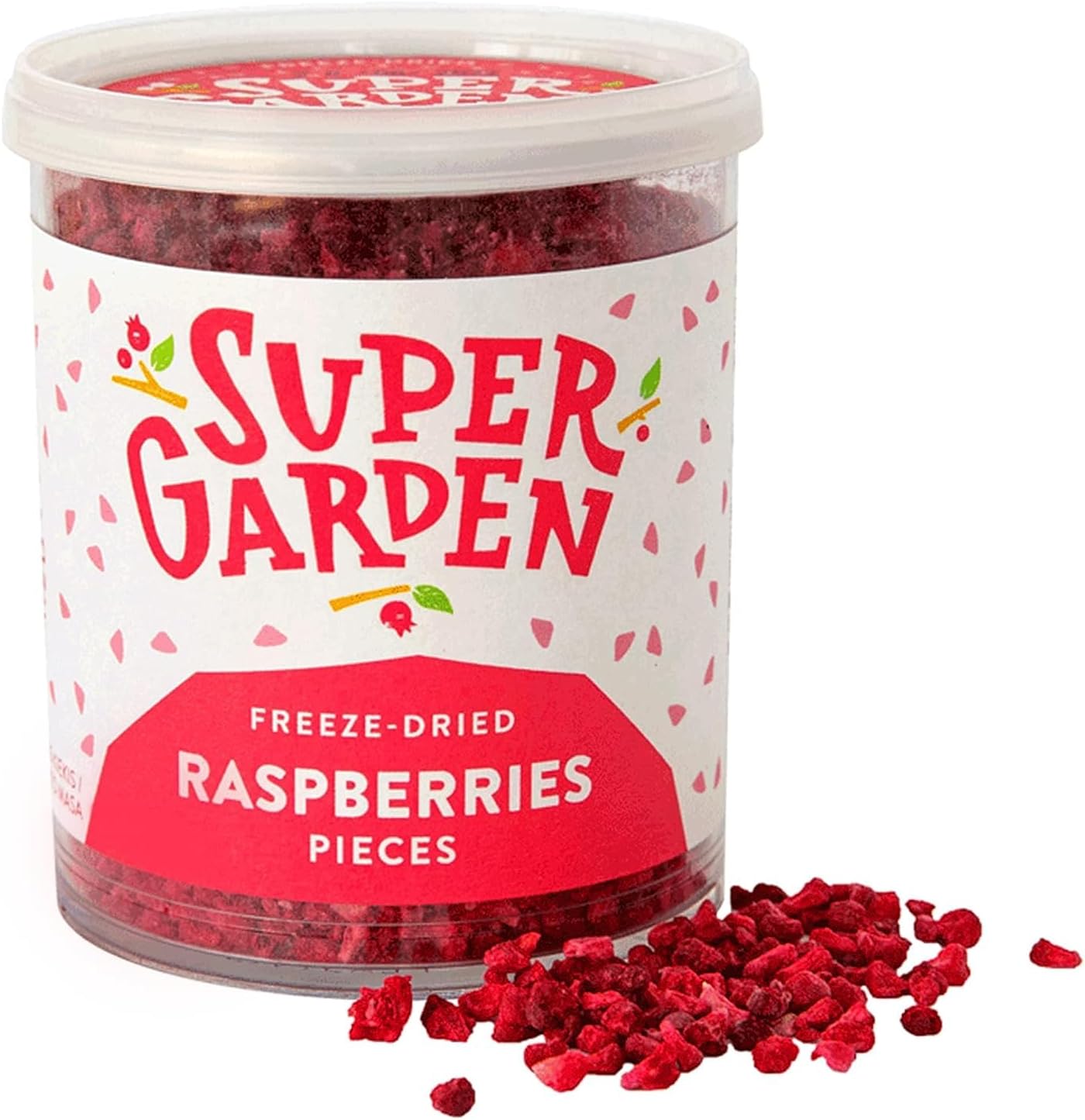 Amazon.com: Super Garden Freeze Dried Raspberries | Organic | Crunchy ...
