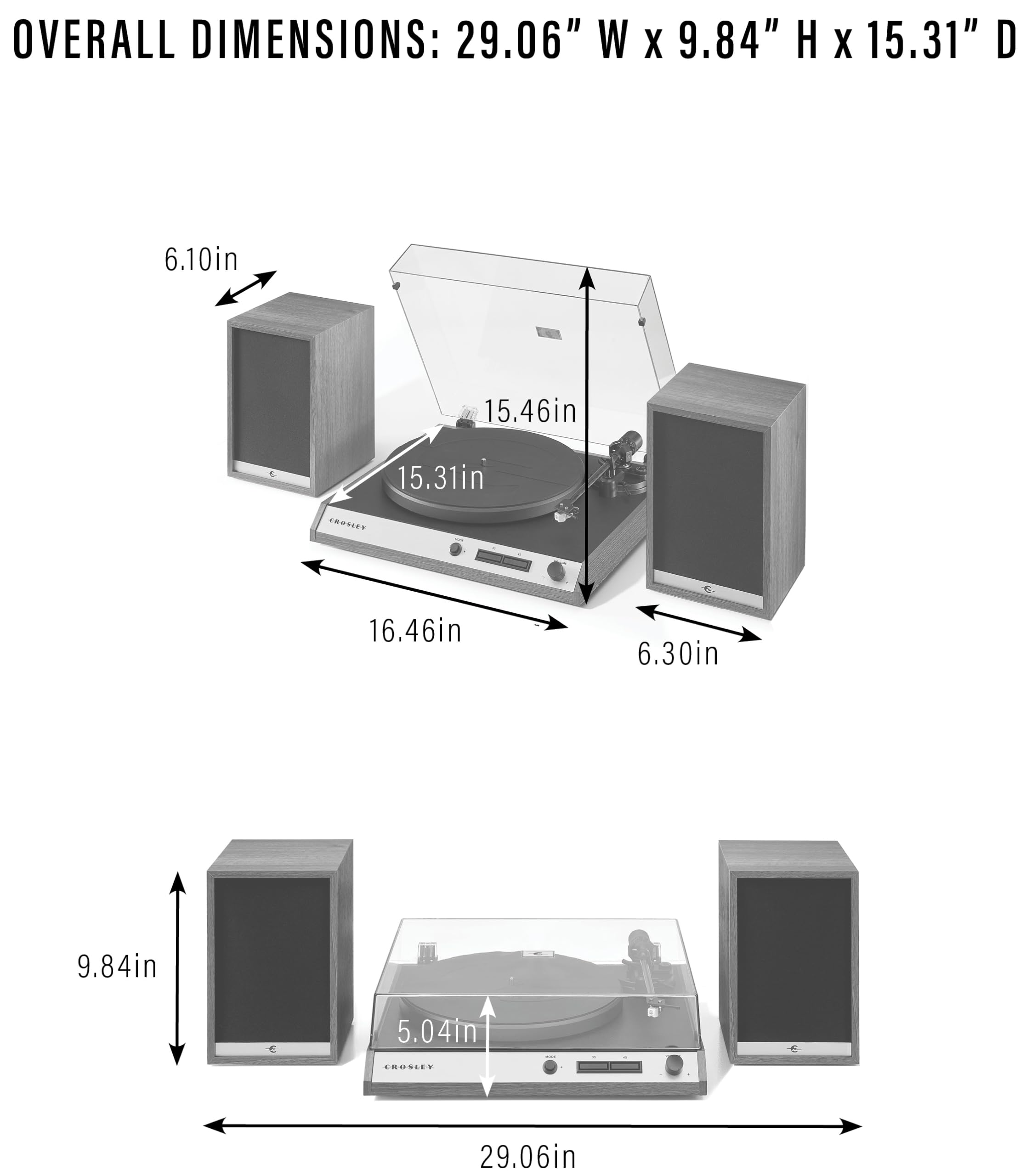 Crosley C72 2-Speed Belt-...B0CKFGPQZJ | Encarguelo.com.ec
