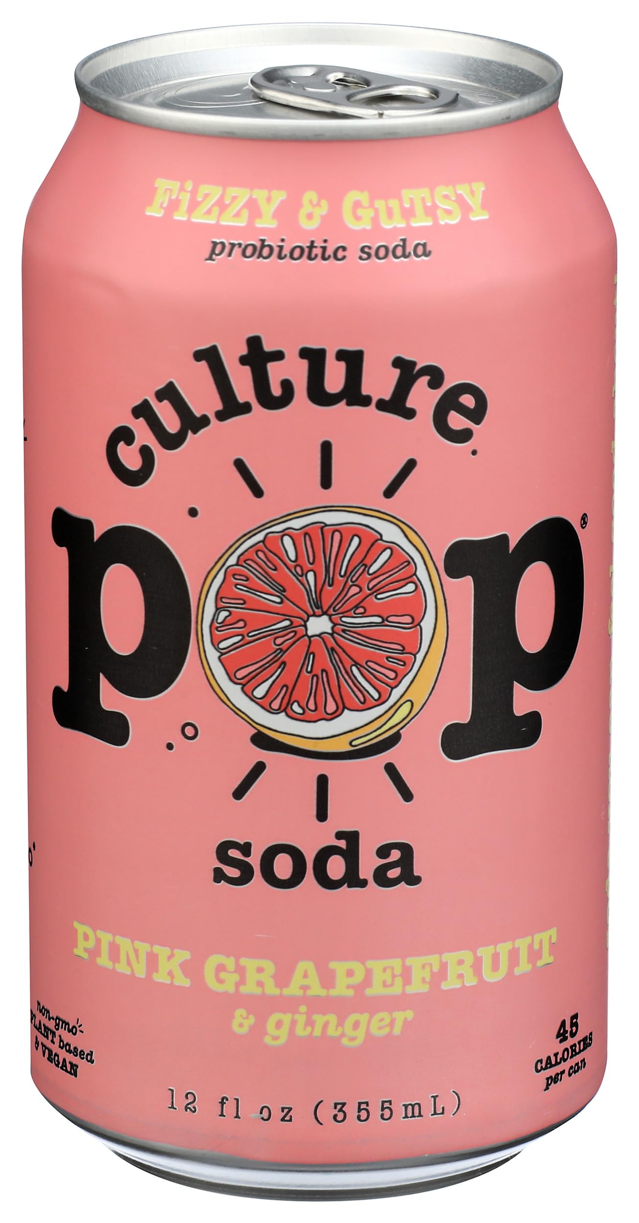 Amazon.com: Culture Pop Soda Pink Grapefruit Soda, 12 FZ