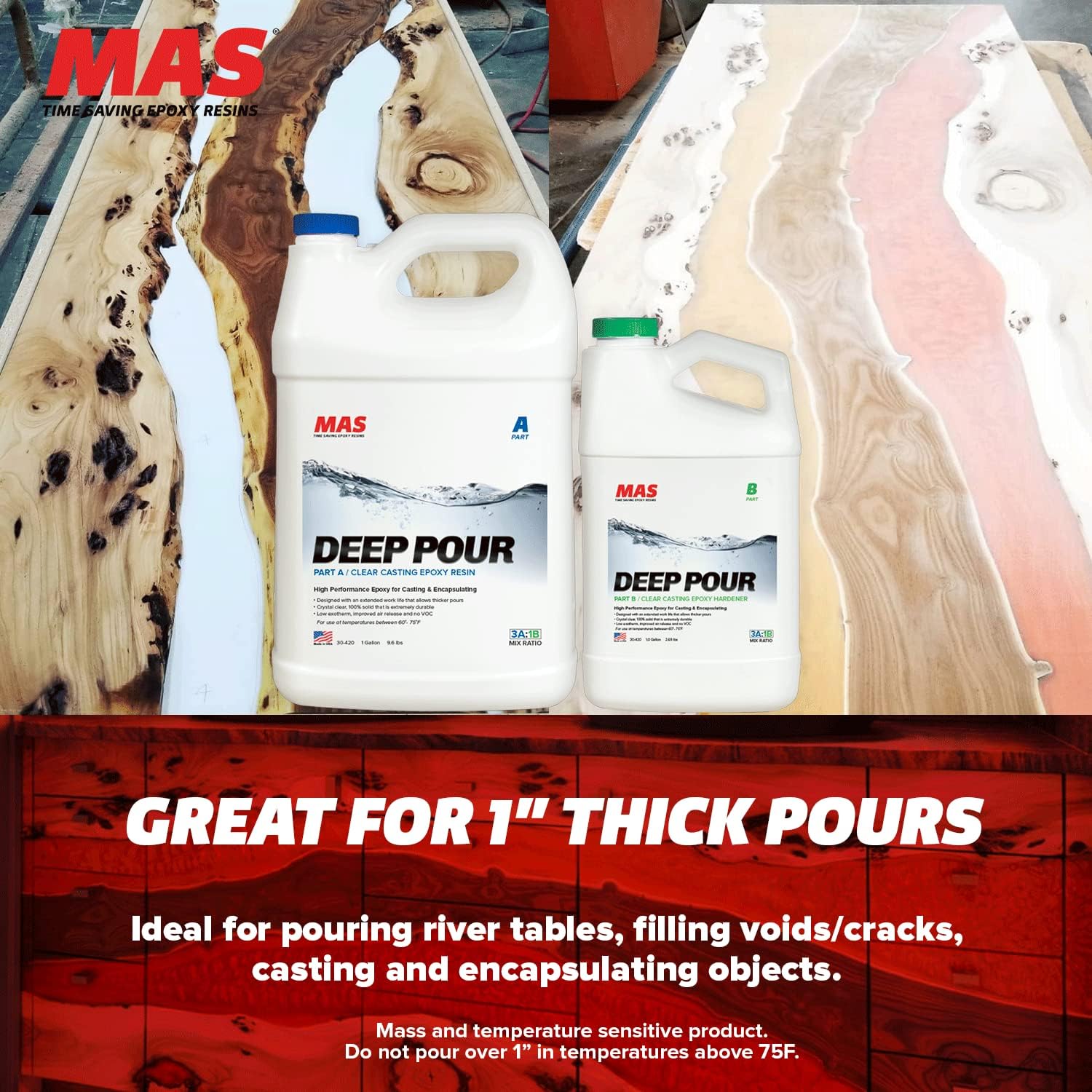 Snapklik.com : MAS Epoxies Epoxy Resin Kit 4-Gallon