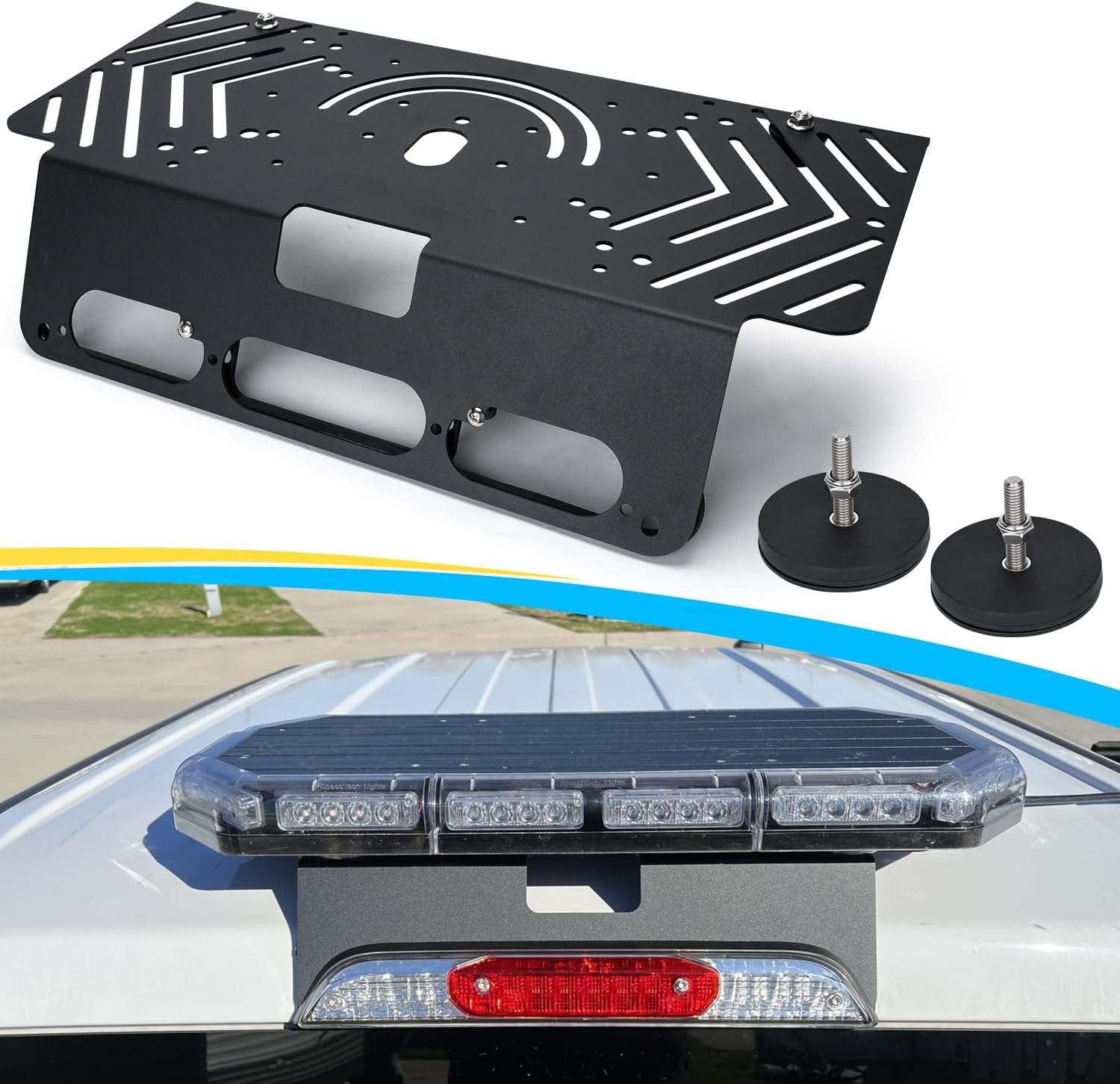 Amazon.com: TOPOWN Metal Drill-Free Light Bar Cab Mount with Magnetic ...