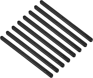 uxcell Drawer Slides, 8Pcs 300mm - Plastic Drawer Rails, Side Mounted ...