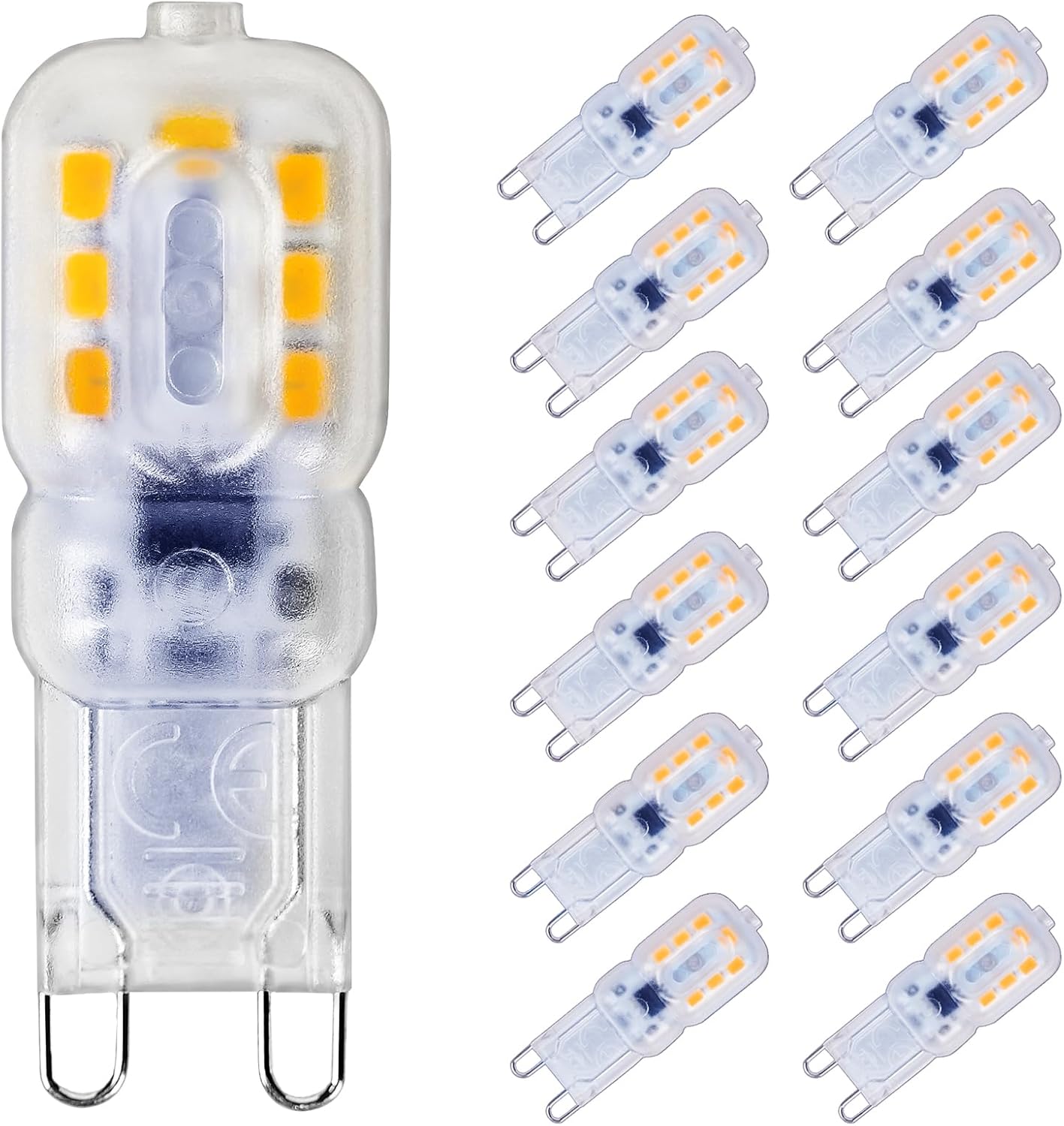 VASSVIO G9 LED Bulbs, 3W Replace 20W Halogen Bulbs, Non-Dimmable ...