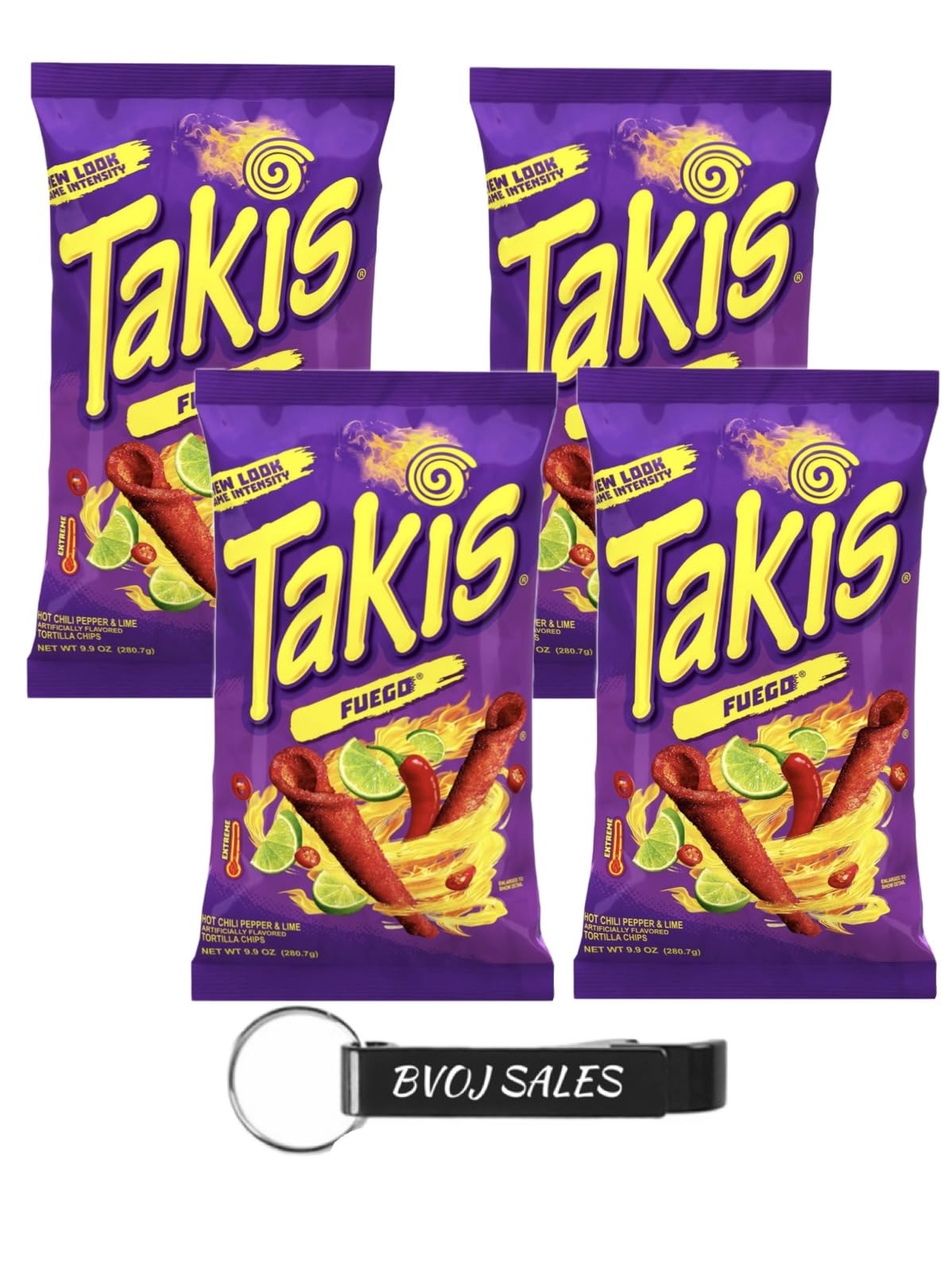 Buy Takis Fuego Hot Chili Pepper & Lime Flavored Corn Snacks 9.9 oz ...