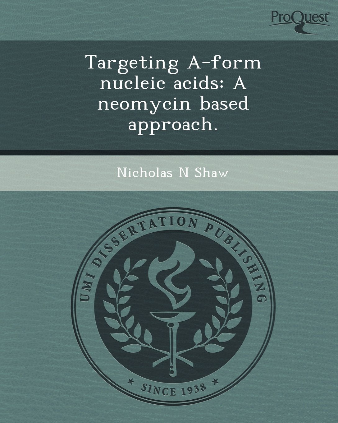 Targeting A Form Nucleic Acids A Neomycin Based Approach | Desertcart INDIA