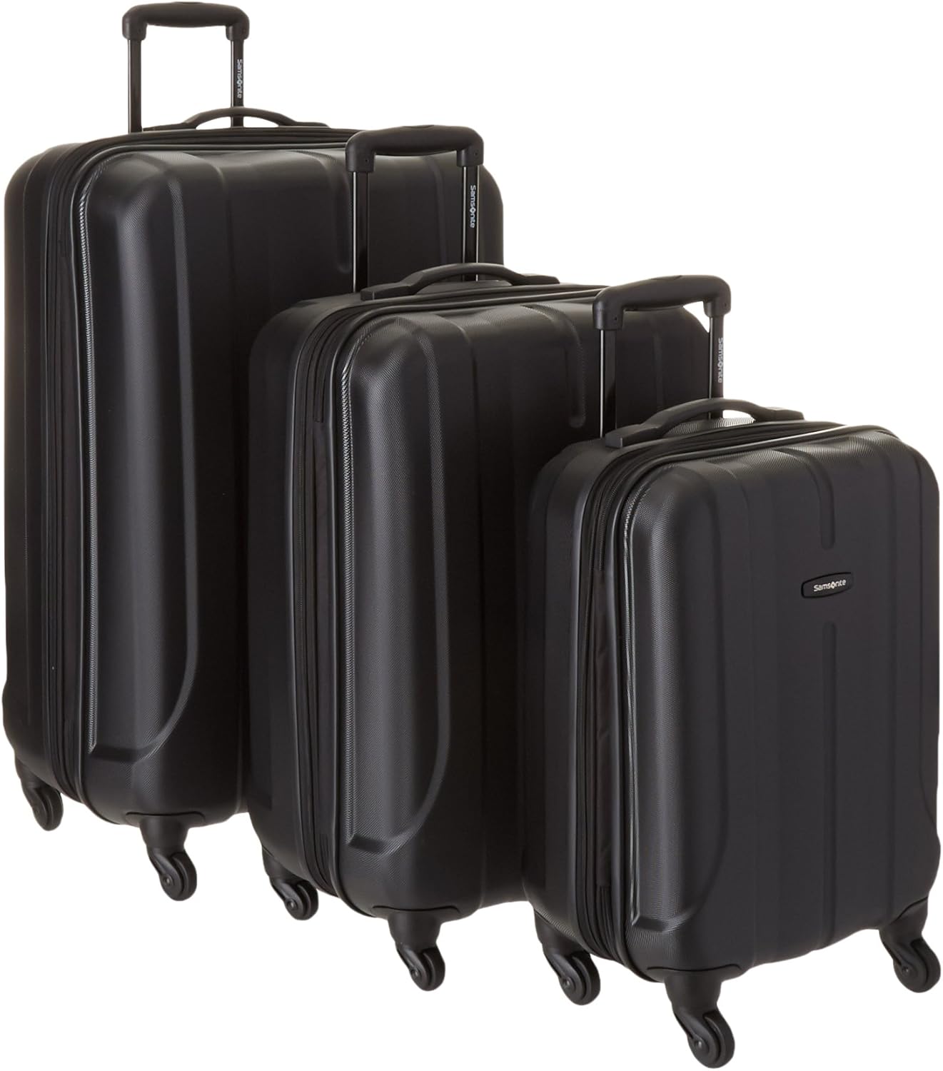 Amazon.com: Samsonite Luggage Fiero HS 3 Piece Nested Set, Black, One ...