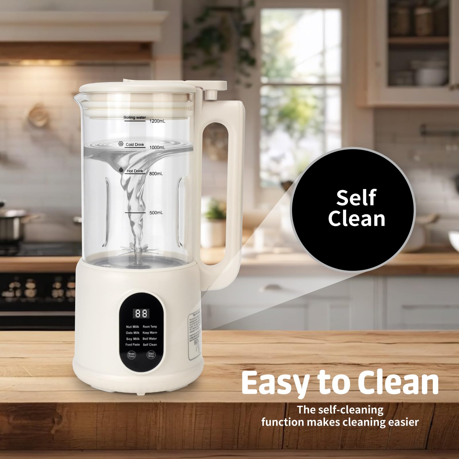 Snapklik.com : Automatic Nut Milk Maker, 8 In1 40oz Soybean Milk ...