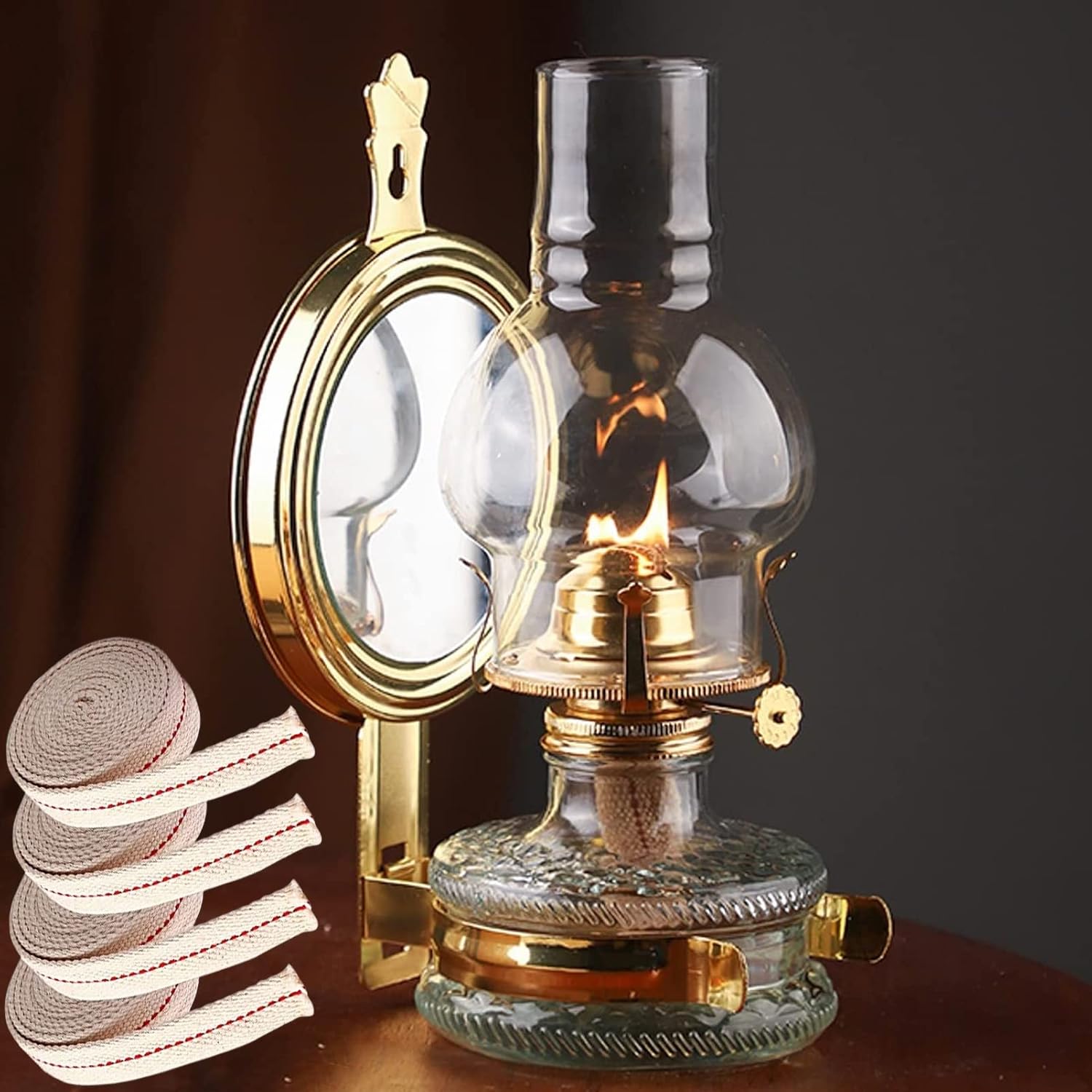 Hengqiyuan Kerosene Oil Lamp Retro Nostalgia Wall Mounted Oil Light ...