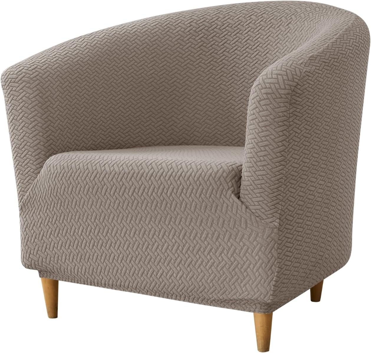 Amazon.com: HAOYONG Club Chair Slipcover Jacquard Barrel Chair Covers ...