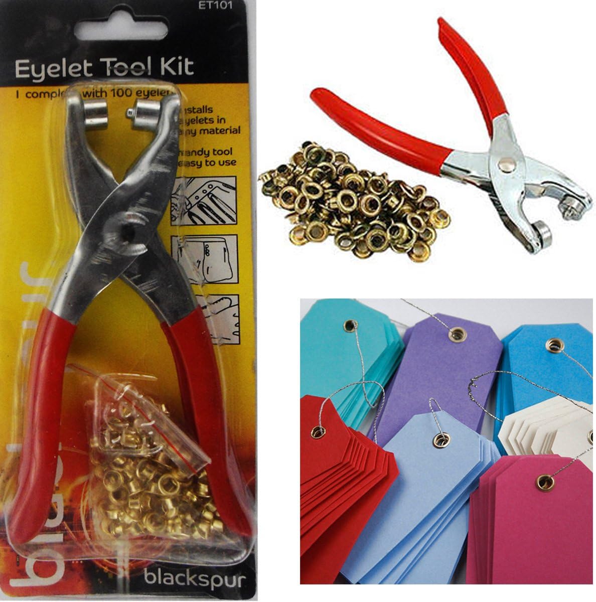 Eyelet Tool Kit, with Eyelets, Hand tool ET101 : Amazon.co.uk: DIY & Tools