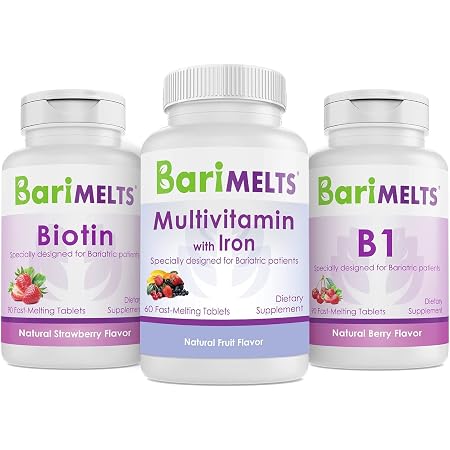 Amazon.com: BariMelts Feel Great WLS Bundle - Multivitamin with Iron ...