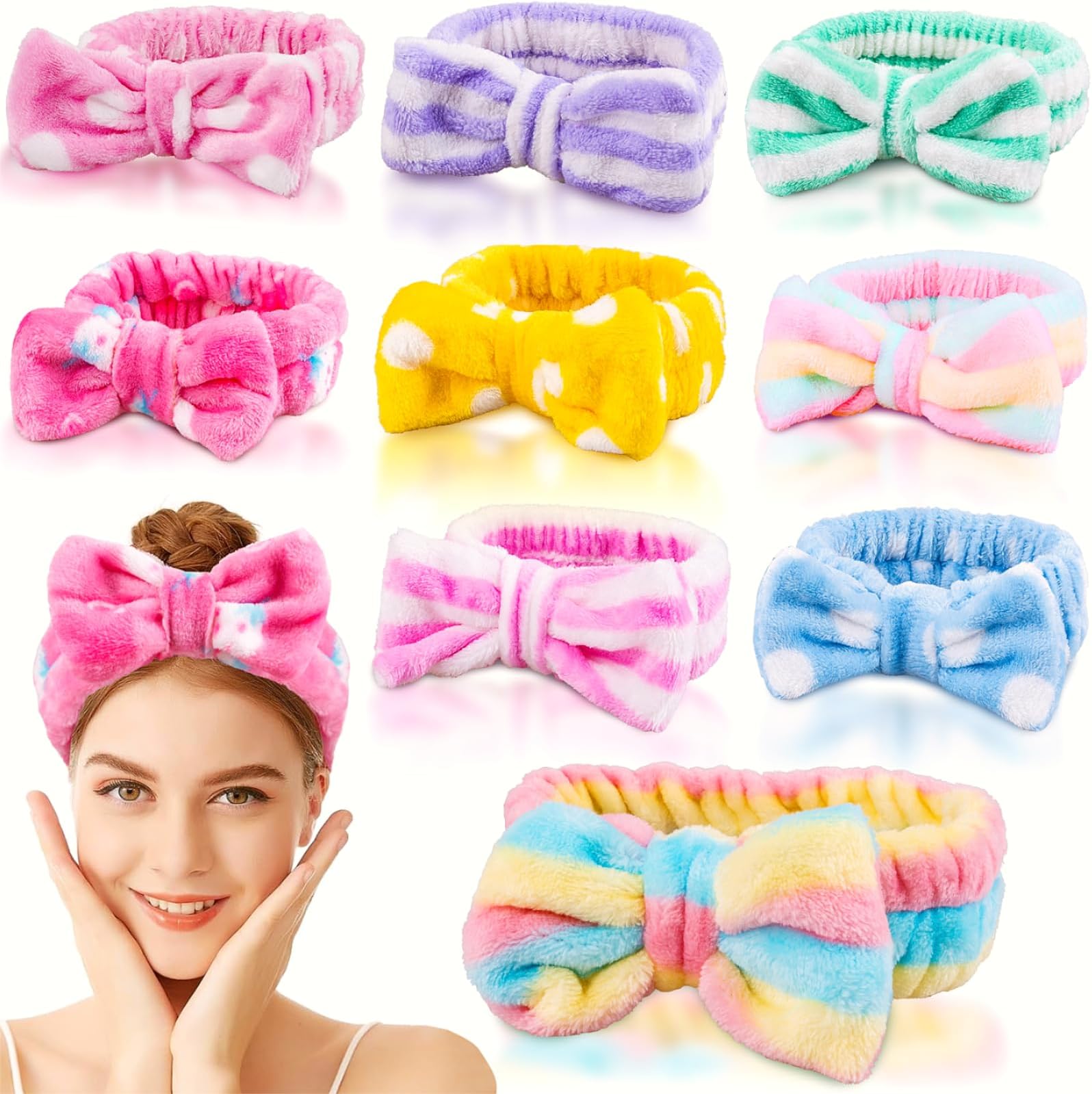 Amazon.com : YGDZ Spa Gifts for Women, Spa Headband for Washing Face ...