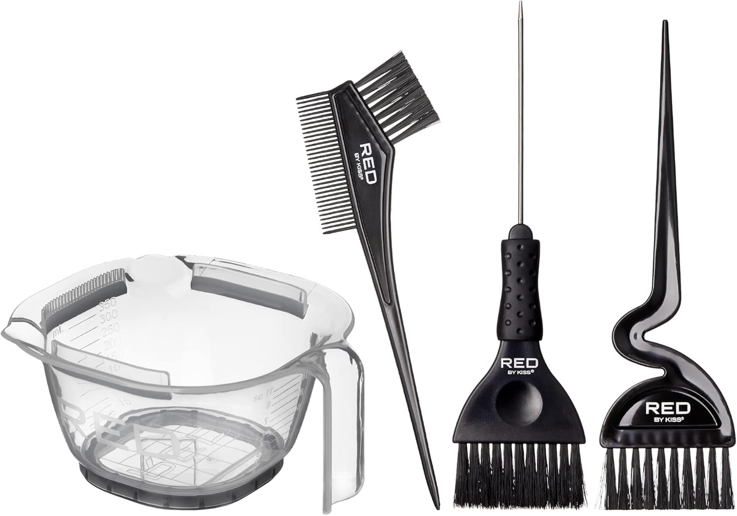 Amazon.com: Red by Kiss Hair Coloring Kit, Hair Bleach Set - Mixing ...