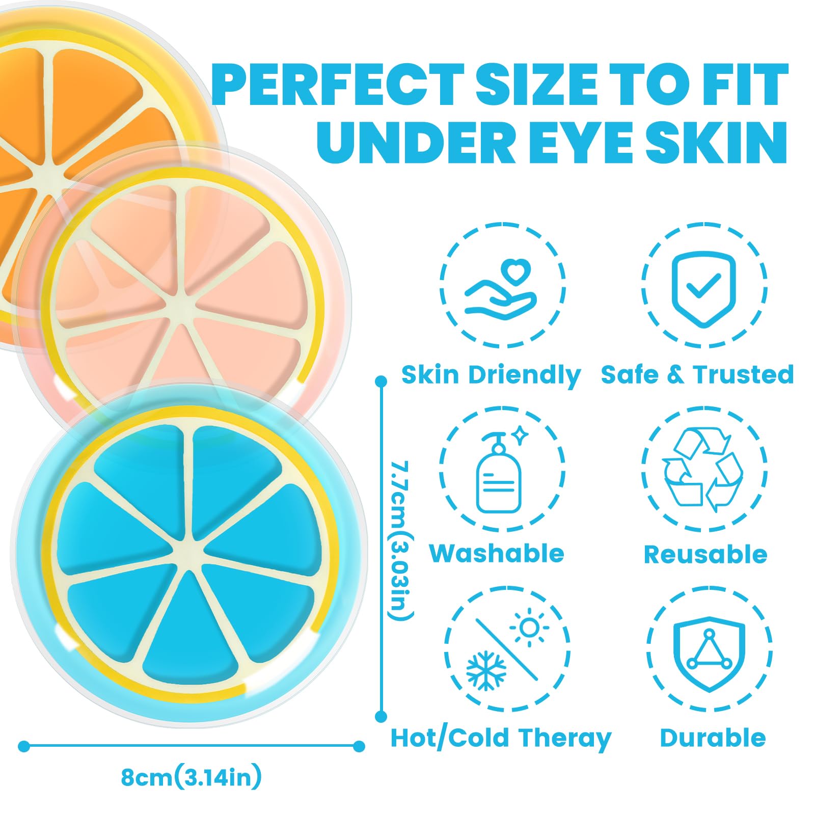 Snapklik.com : Reusable Gel Eye Ice Pack, Cooling Eye Masks For Eye ...