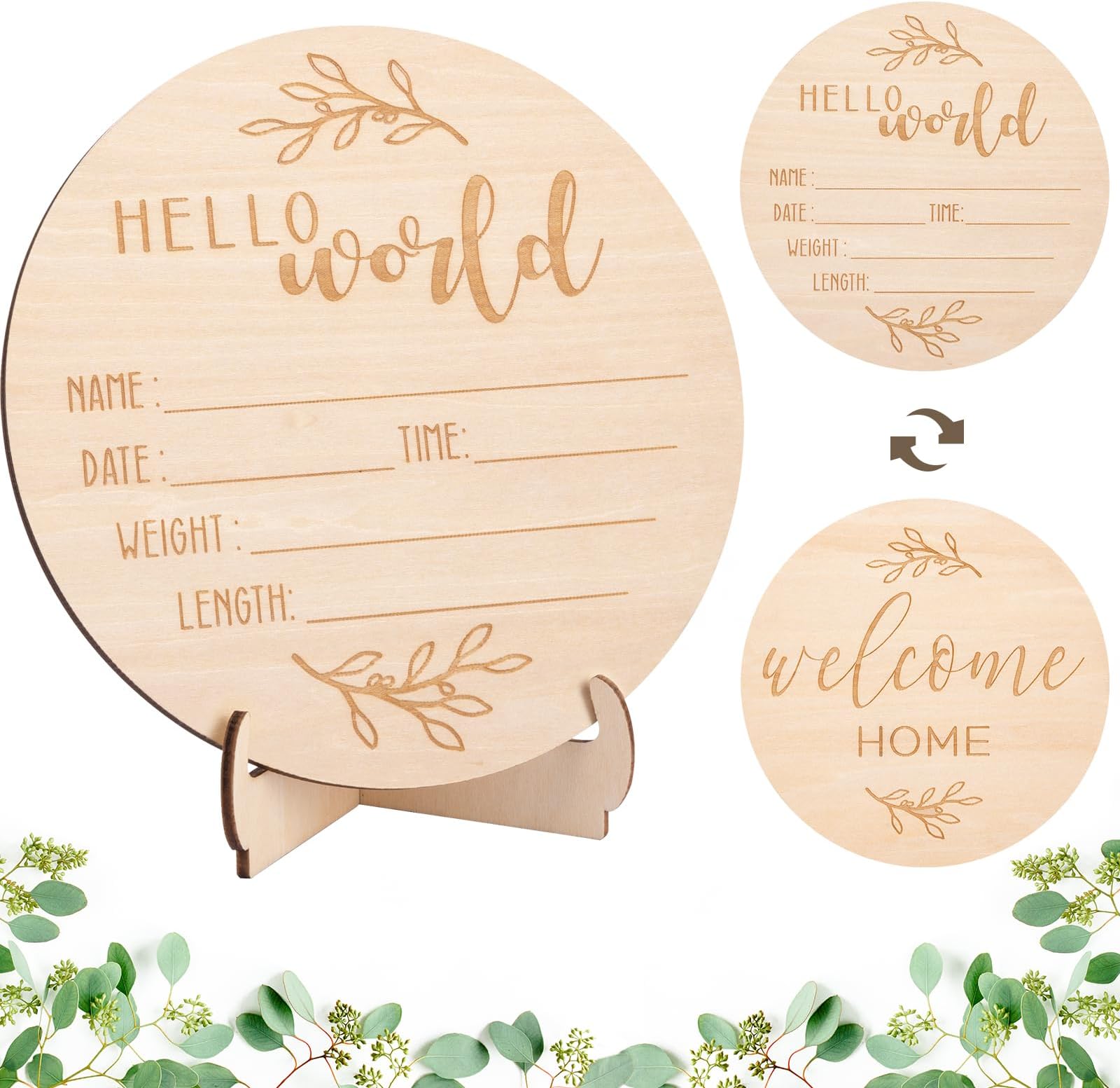 Amazon.com: Ouligay Baby Announcement Sign Newborn Announcement Sign ...