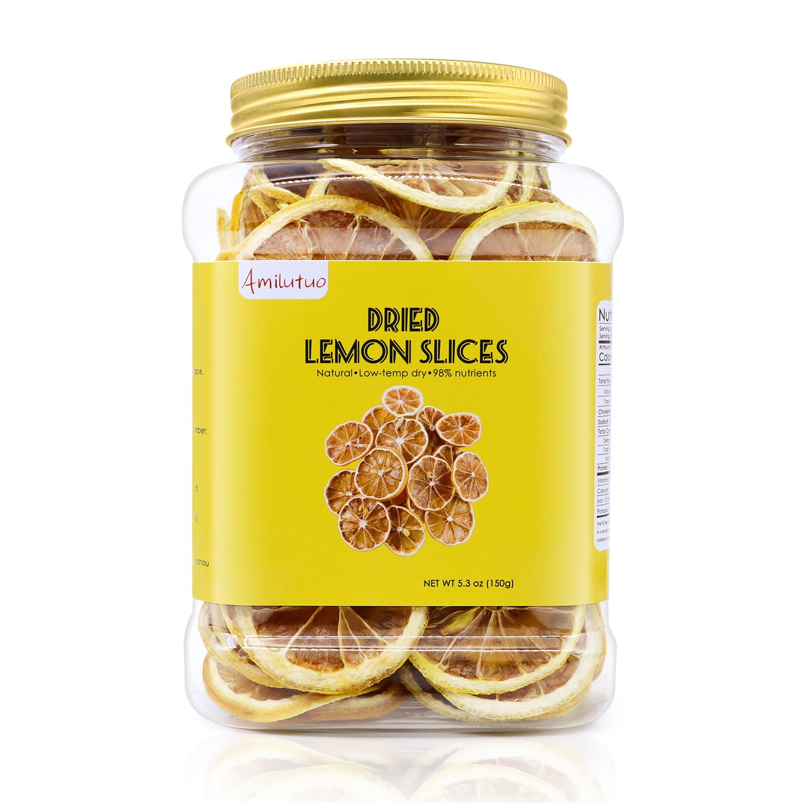 Amazon.com: Dried Lemon Slices, 150g/5.3OZ Dehydrated Lemon Slices, 100 ...