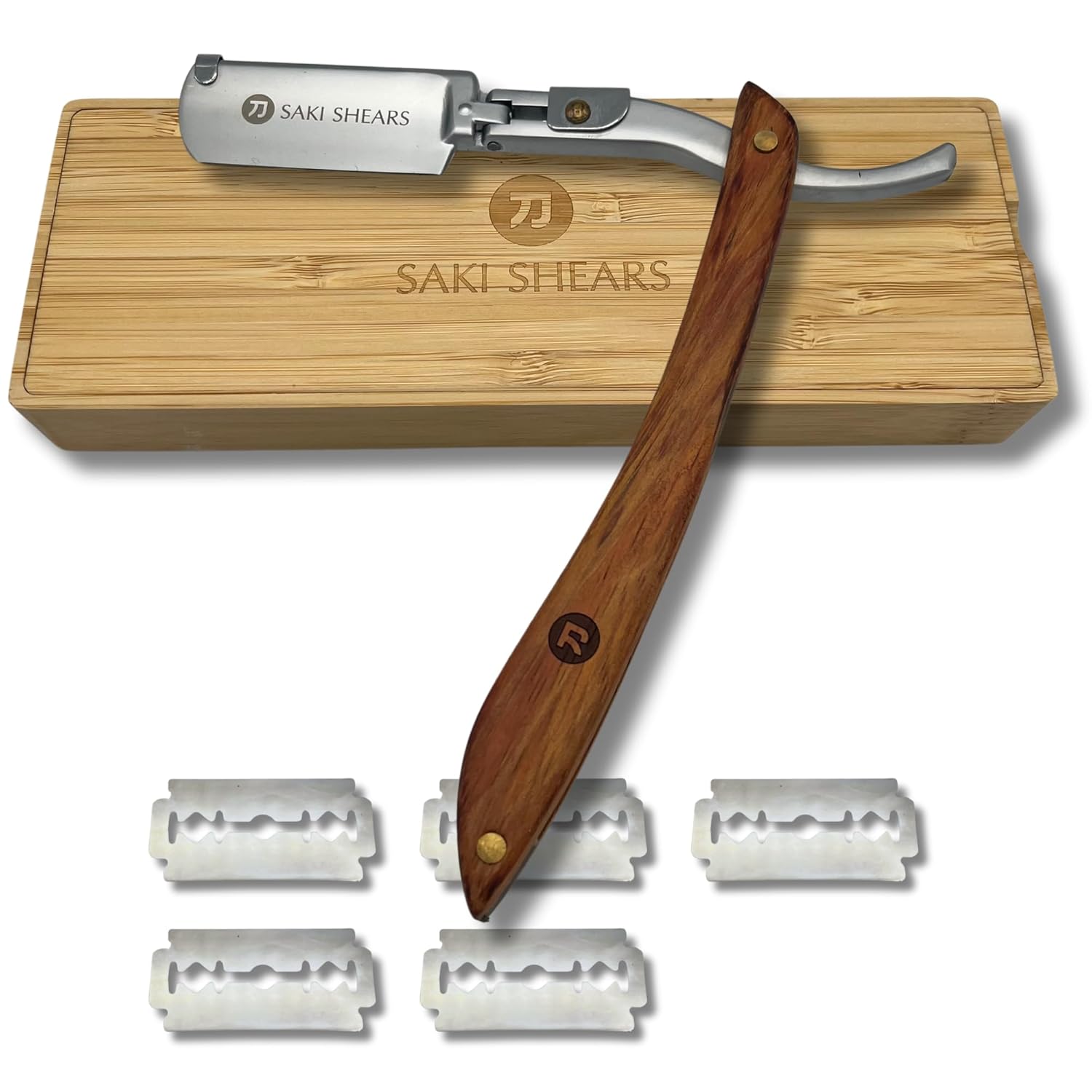 Amazon.com: Straight Edge Traditional Shaving Razor with Disposable ...