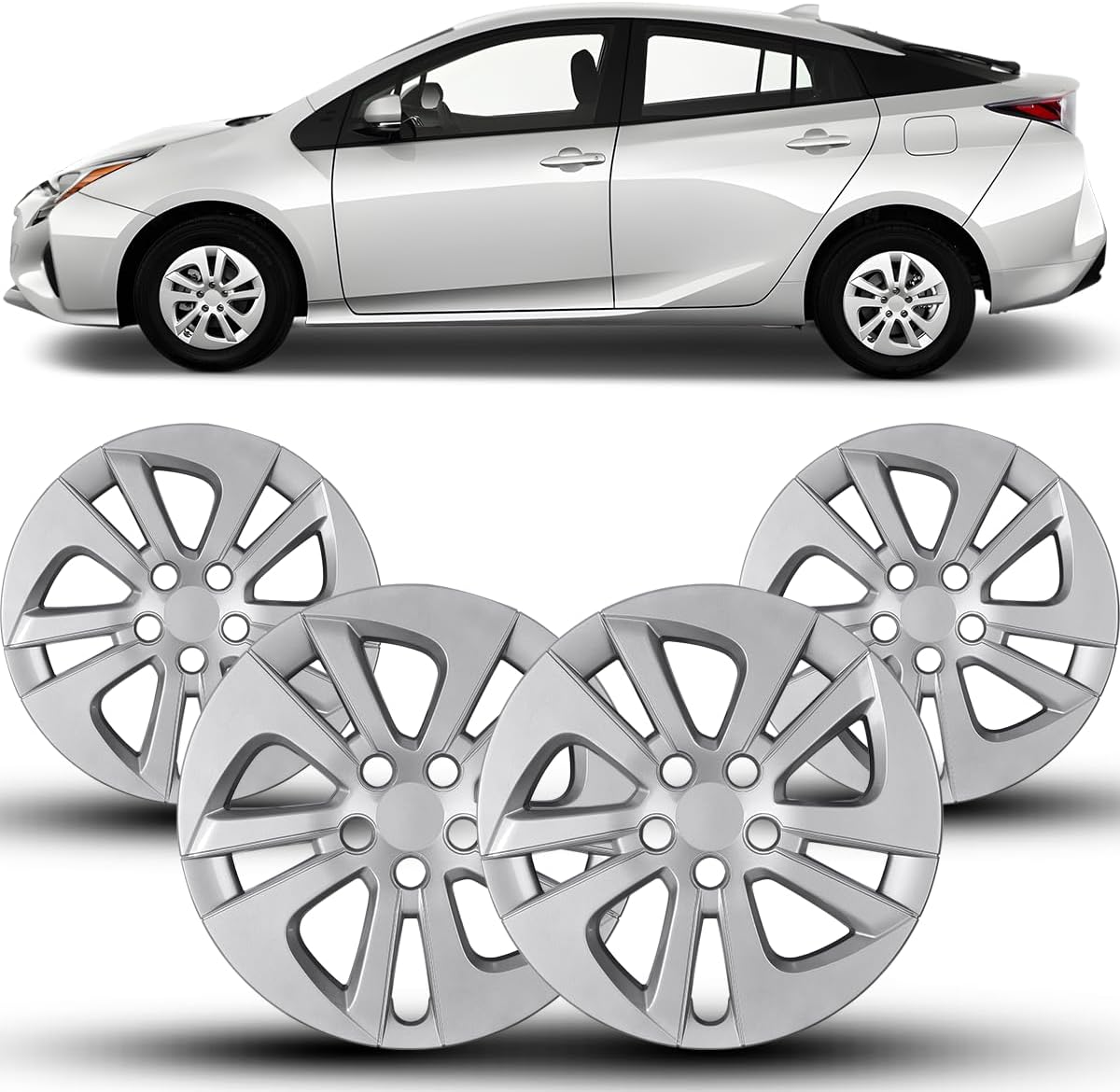 Amazon.com: Winjet 15" Lacquer Hubcaps/Wheel Covers fits for 2016-2022 ...