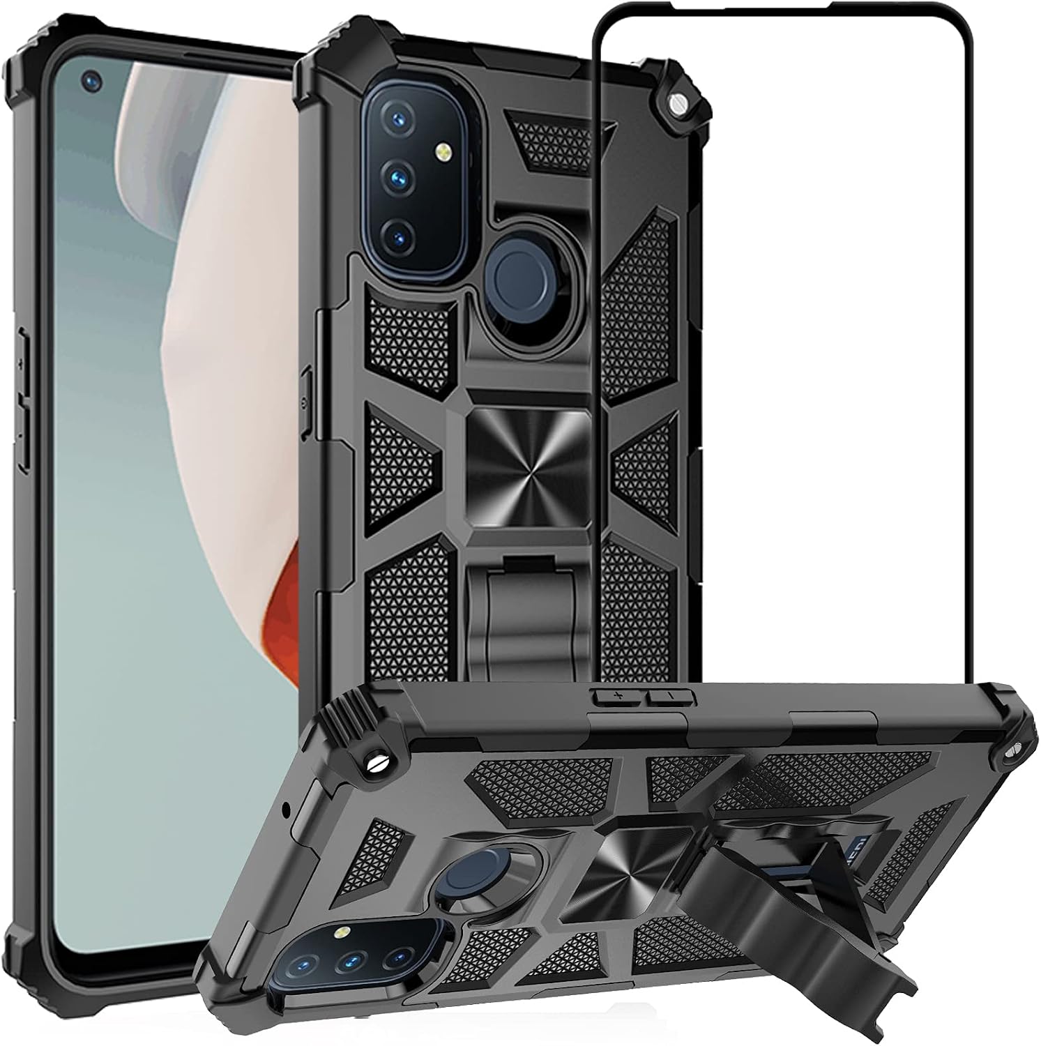 Amazon.com: Ailiber Compatible with OnePlus Nord N100 Case with Screen ...