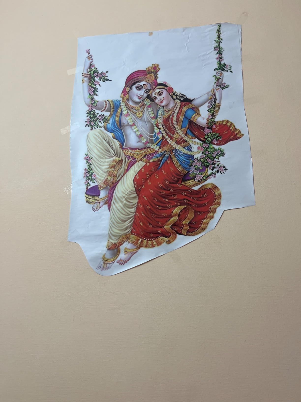 Dev Creation Religious Vinyl Shiv Bholenath Parivar Wall Sticker for ...