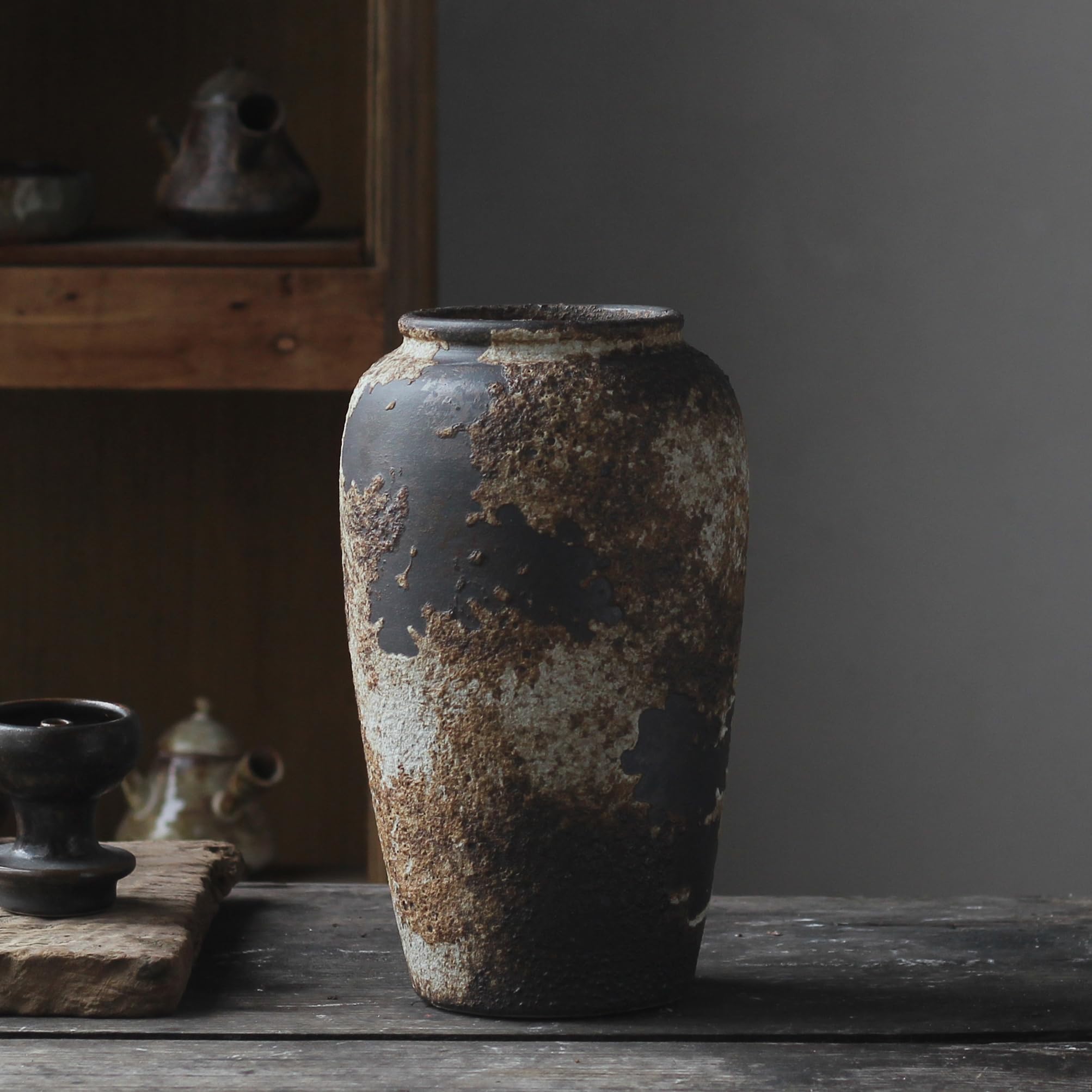 Amazon.com: Denique Rustic Vase for Home Decor, Farmhouse Terracotta ...