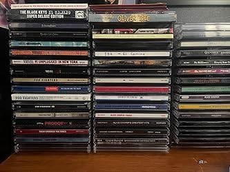 STORi Stackable Clear Plastic CD Organizer with Rubber Feet ...