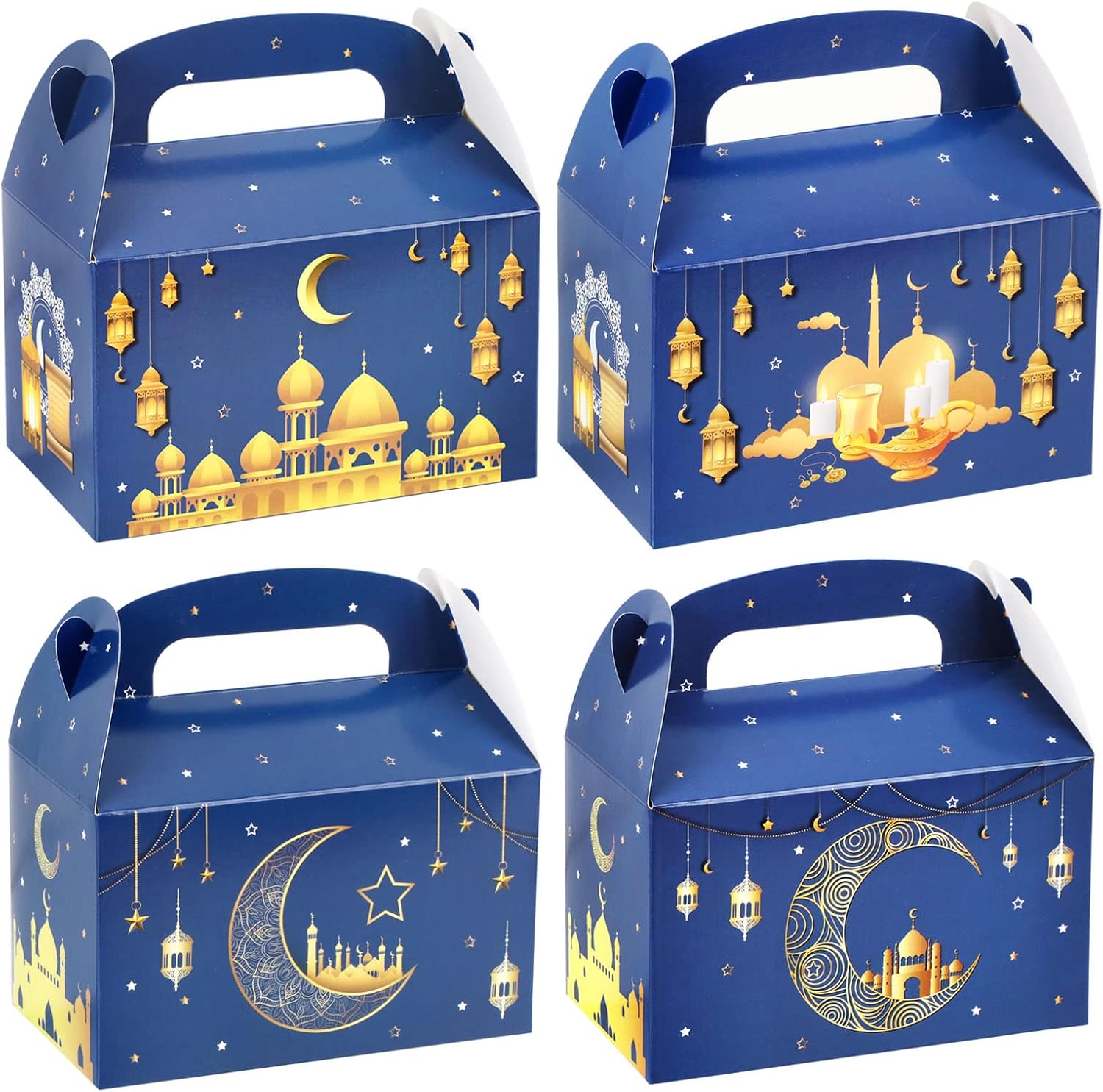 DPKOW 12pcs Eid Mubarak Gifts Boxes, DIY Ramadan Eid Treats Boxes Eid ...