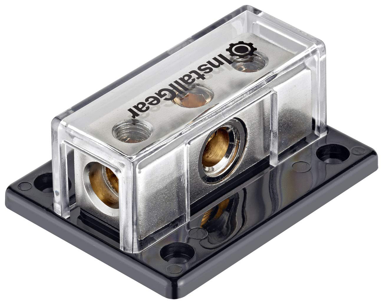 InstallGear 0/2/4 AWG Gauge Power Distribution Block 1/0 Gauge In to (2 ...