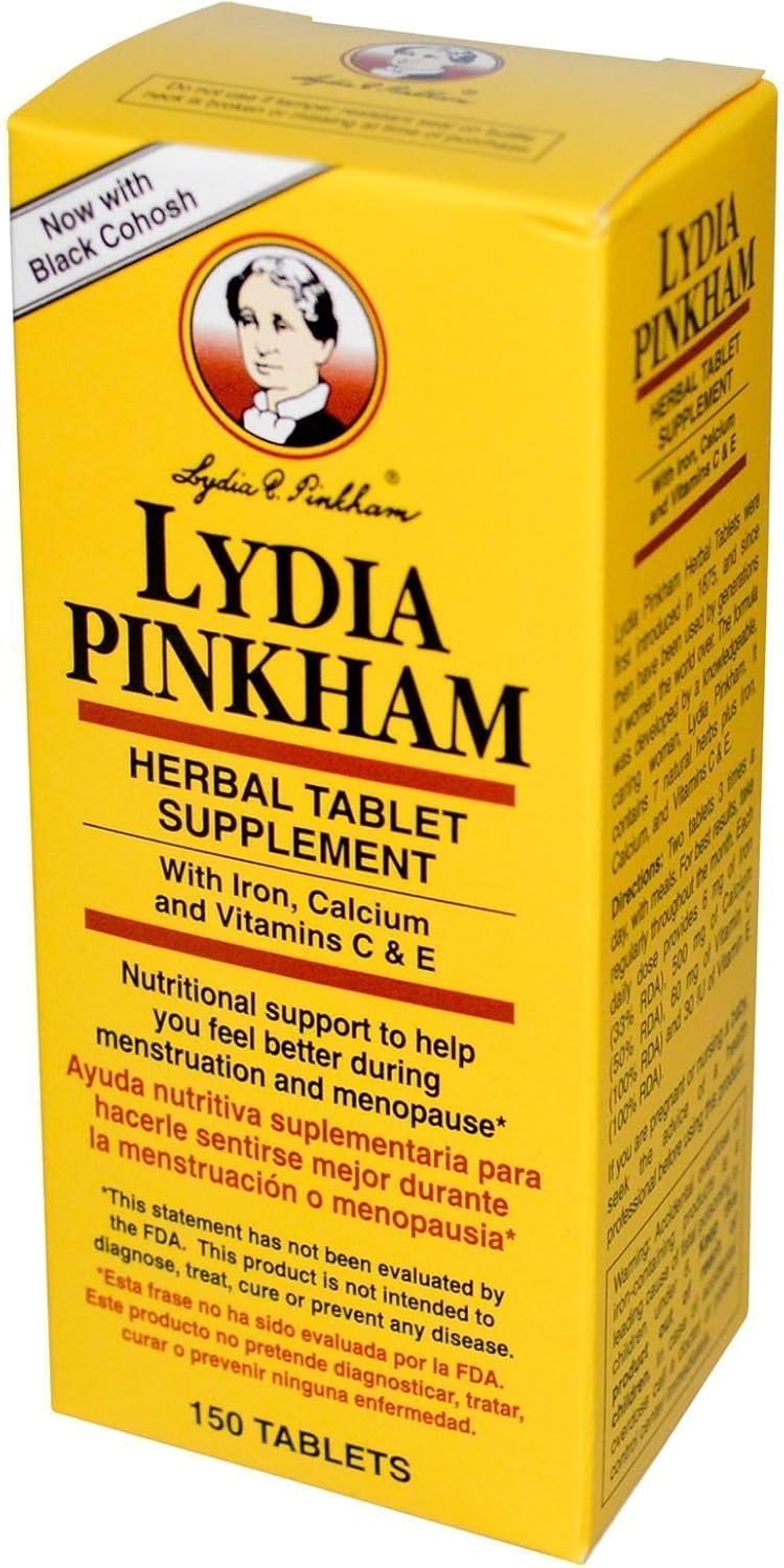 Amazon.com: Lydia Pinkham Tablets Menopause, Lydia Pinkham 150 Tablets ...