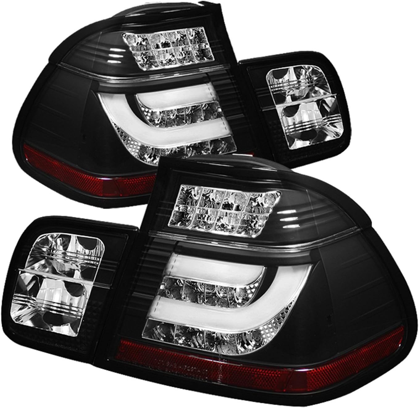 Amazon.com: Spyder 5015938 BMW E46 3-Series 02-05 4Dr Light Bar Style ...