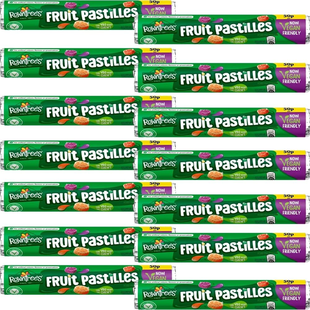 Rowntree's Fruit Pastilles Tube 16 x 50g : Amazon.co.uk: Grocery
