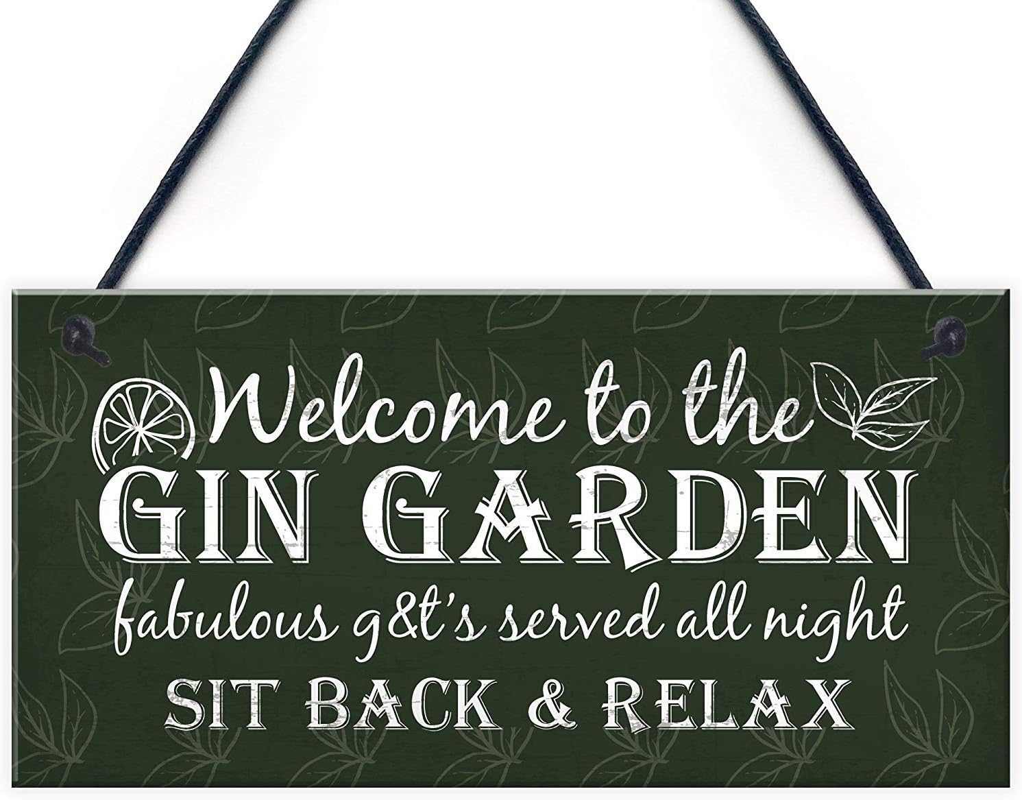 Amazon.com: Meijiafei Gin Signs Garden Shed Bar Pub Plaque Gin & Tonic ...