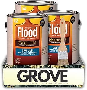 3X Flood CWF-UV 5 Matte Natural Water-Based Clear Wood Finish 1 gal ...