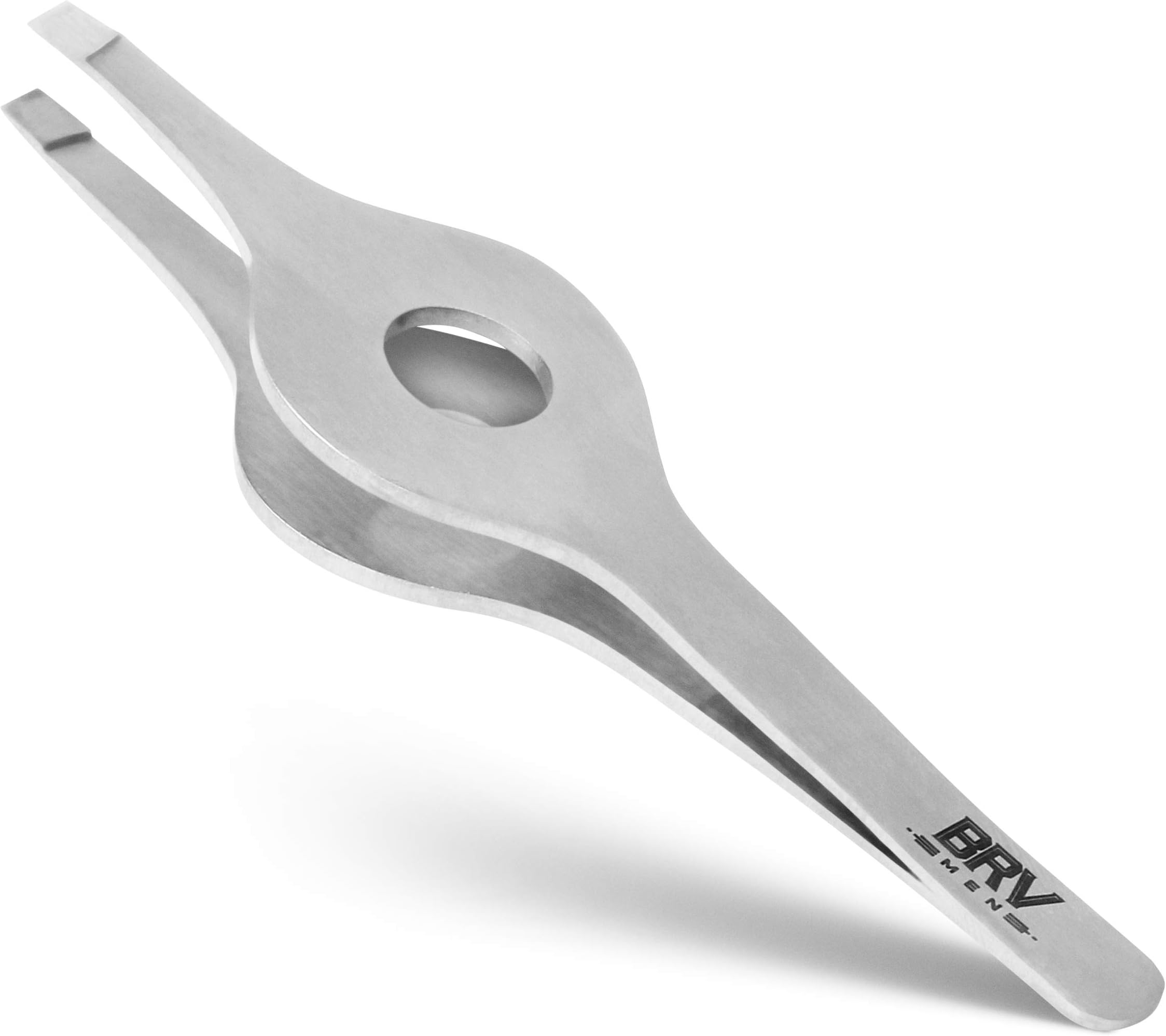 Amazon.com : BRV MEN Wide Grip Slant Tweezers | Hand-Filed Slanted Tips ...