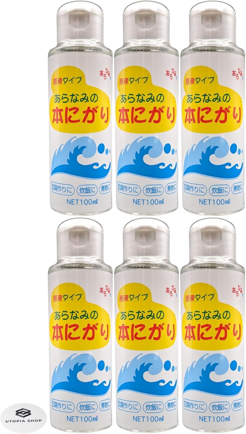 Amazon.co.jp: 赤穂あらなみ塩 あらなみの本にがり 100ml 6本 セット : 食品・飲料・お酒
