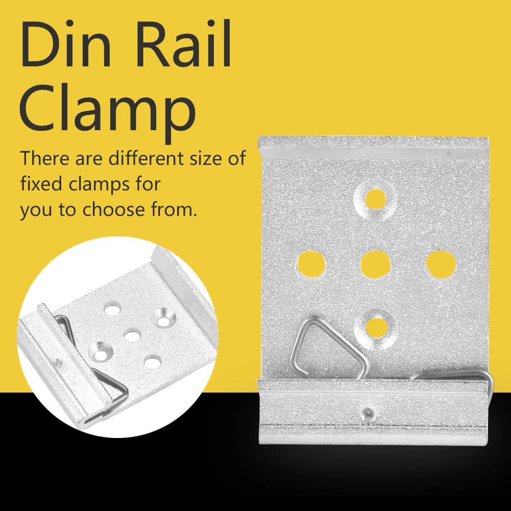 Relay Mounting 35mm Aluminum Din Rail Fixed Clamp Fasten Clip For Din ...