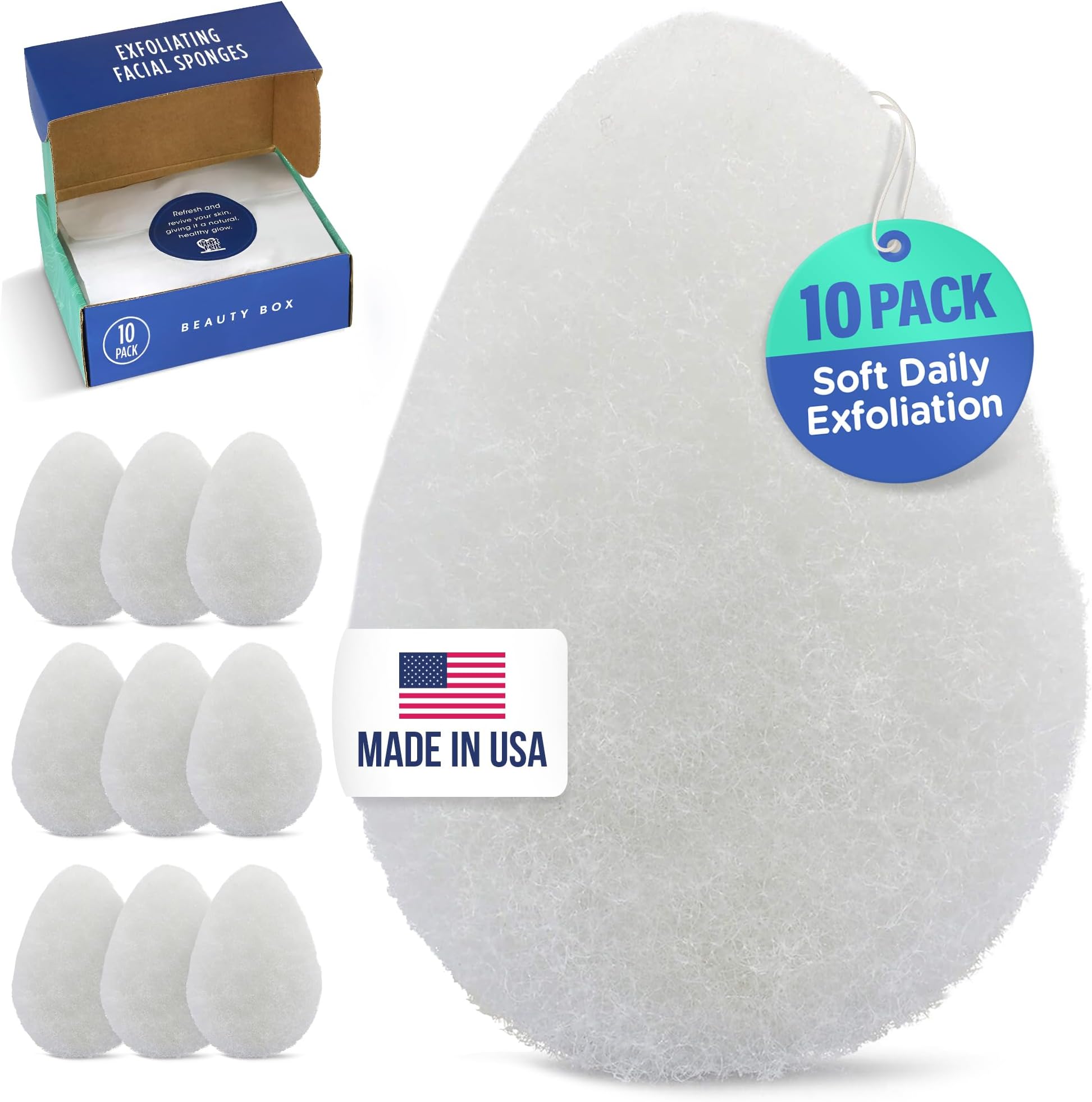 Amazon.com : Wonder Puff Deep Cleansing Puffs 12 ea (Pack of 2 ...