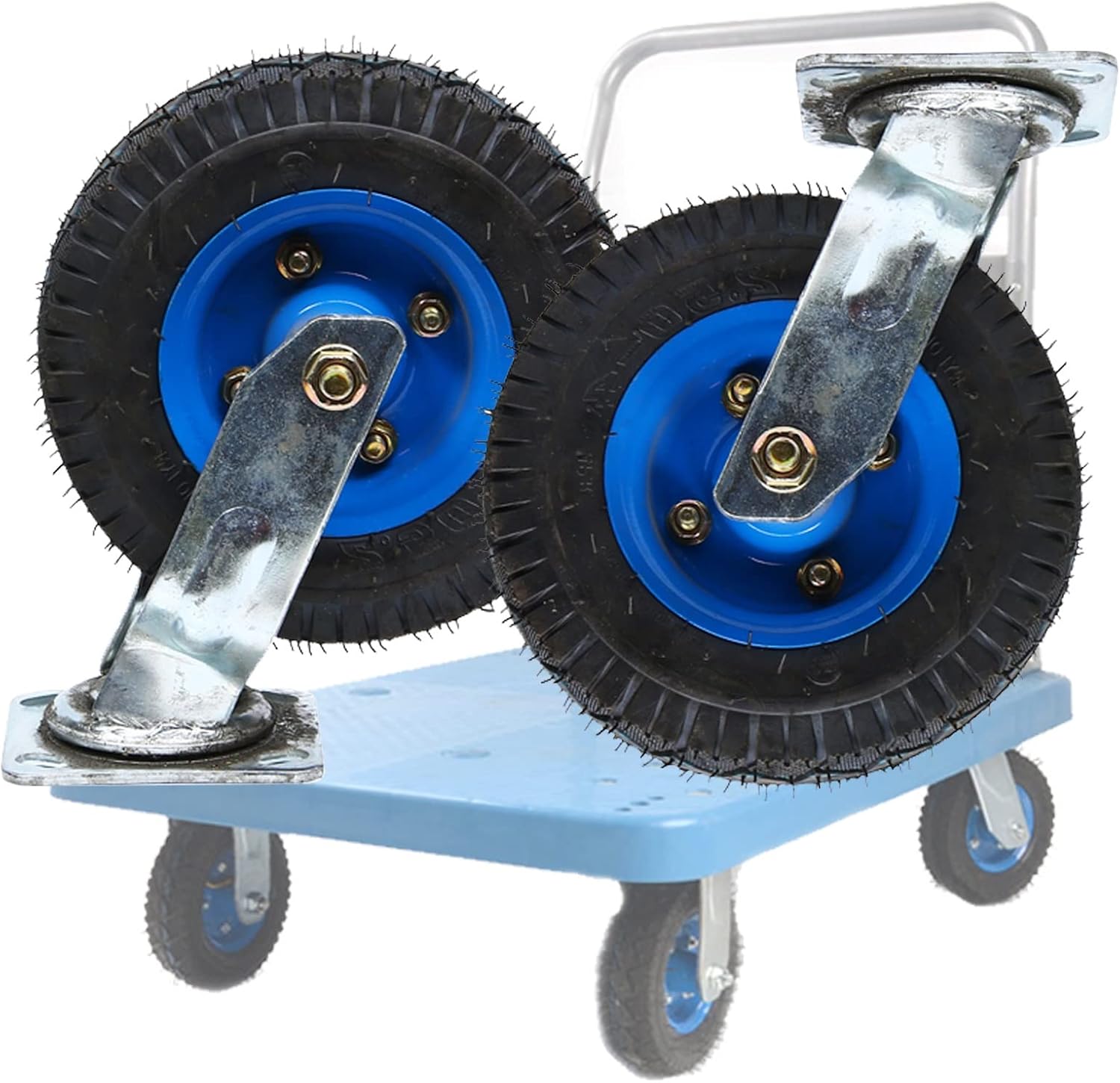 Amazon.com: WORDFUN Heavy Duty Industrial Caster A Set of 2, Fixed ...