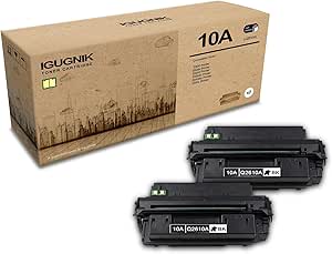 Amazon.com: 2-Pack 10A Q2610A High Yield Black Toner Cartridge(with ...