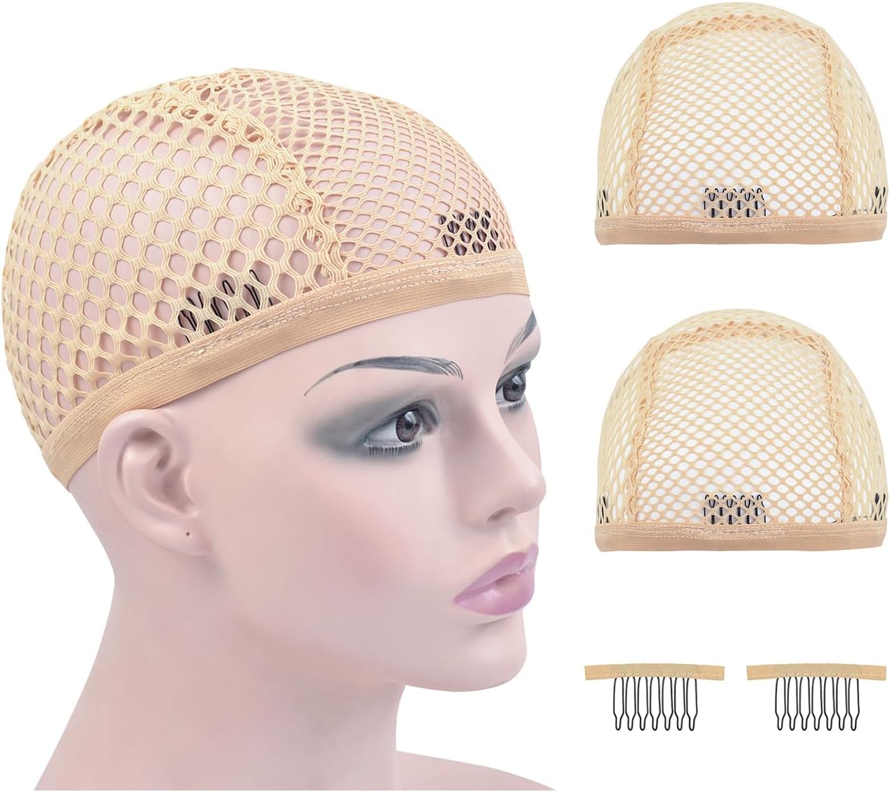 Amazon.com: Dreamlover Crochet Wig Caps, Black Mesh Wig Caps for Wigs ...