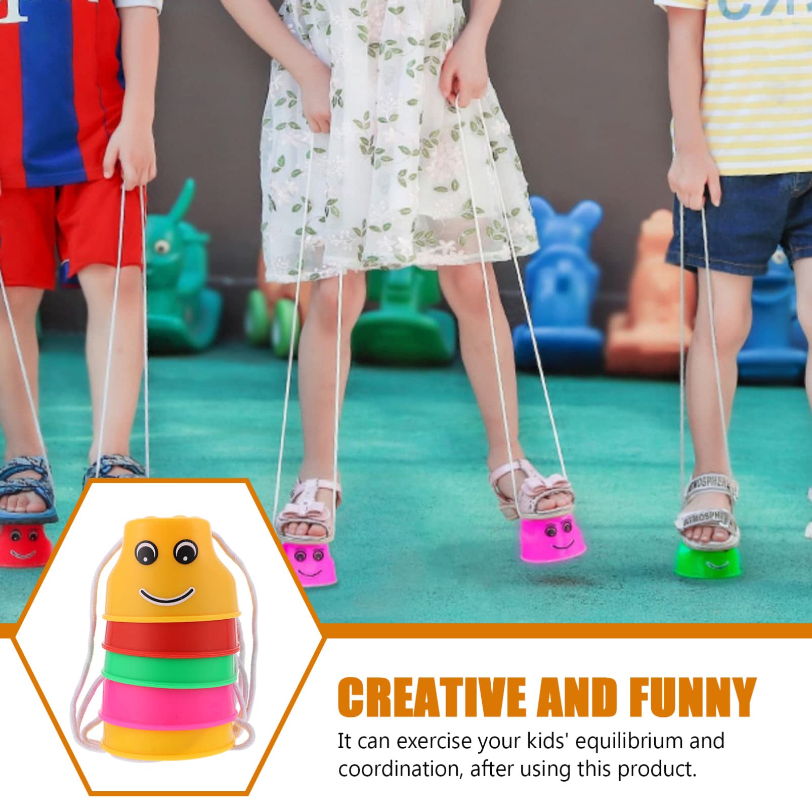 Feet Walking With Stilts 3 Pairs Bucket Stilts Plastic Walking Cups