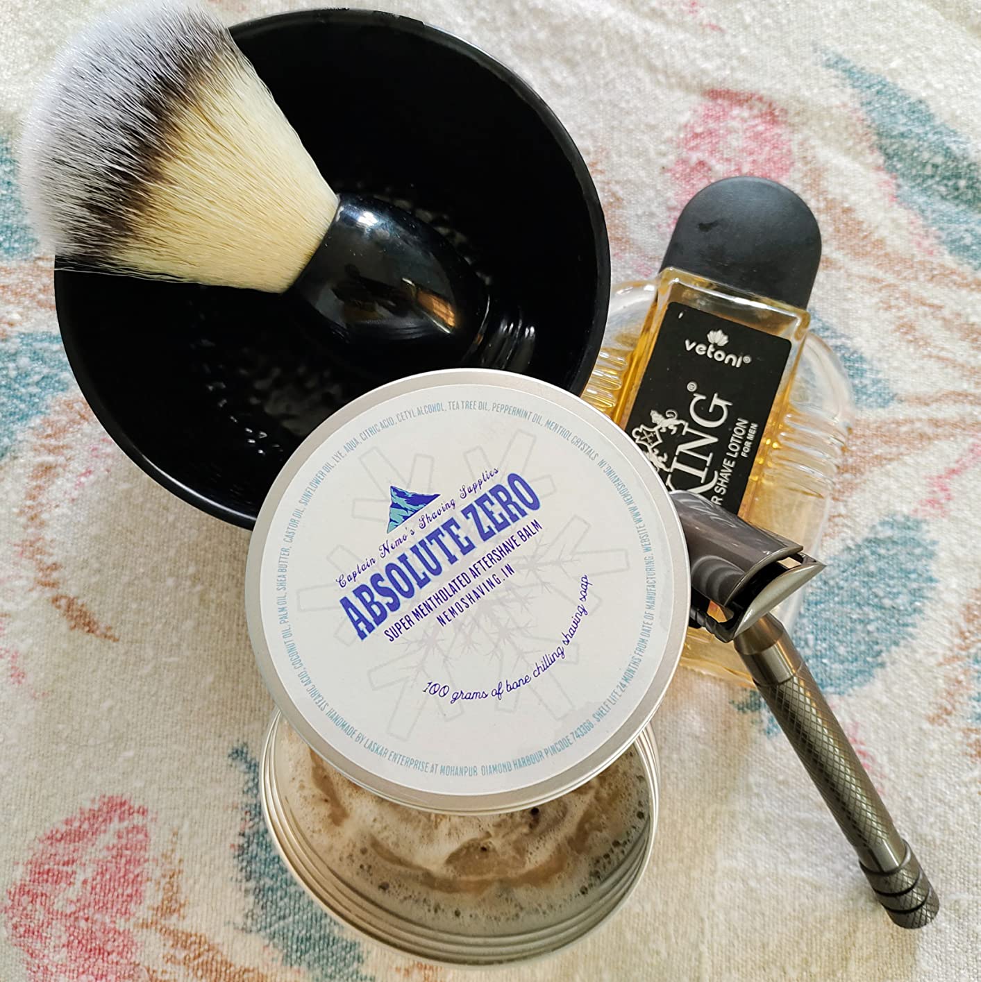 Captain Nemo's Absolute Zero Mentholated Shaving Soap : Amazon.in: Beauty