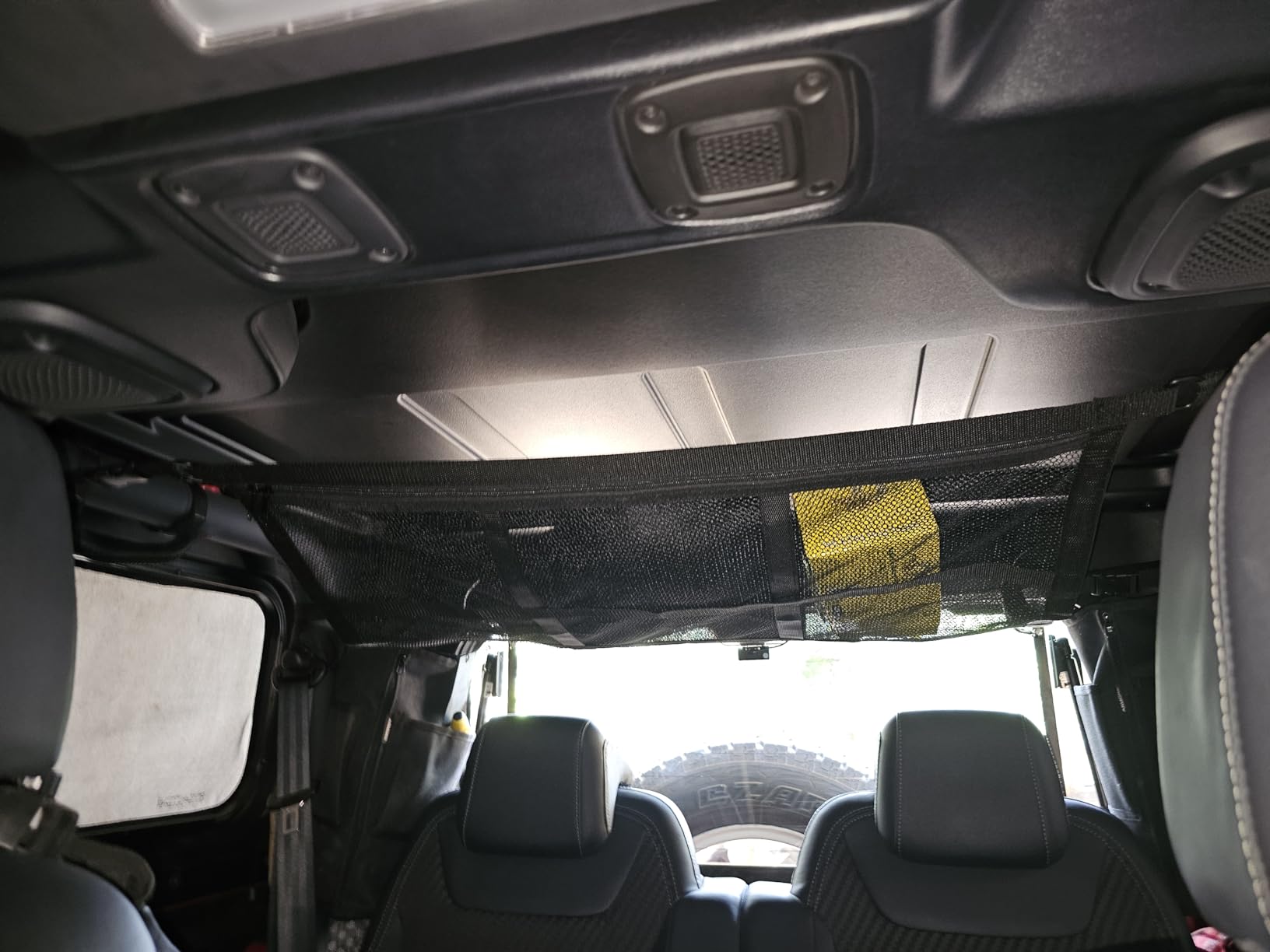 STHIRA® Car Ceiling Storage Net, Upgraded Car Ceiling Cargo Net Pocket ...