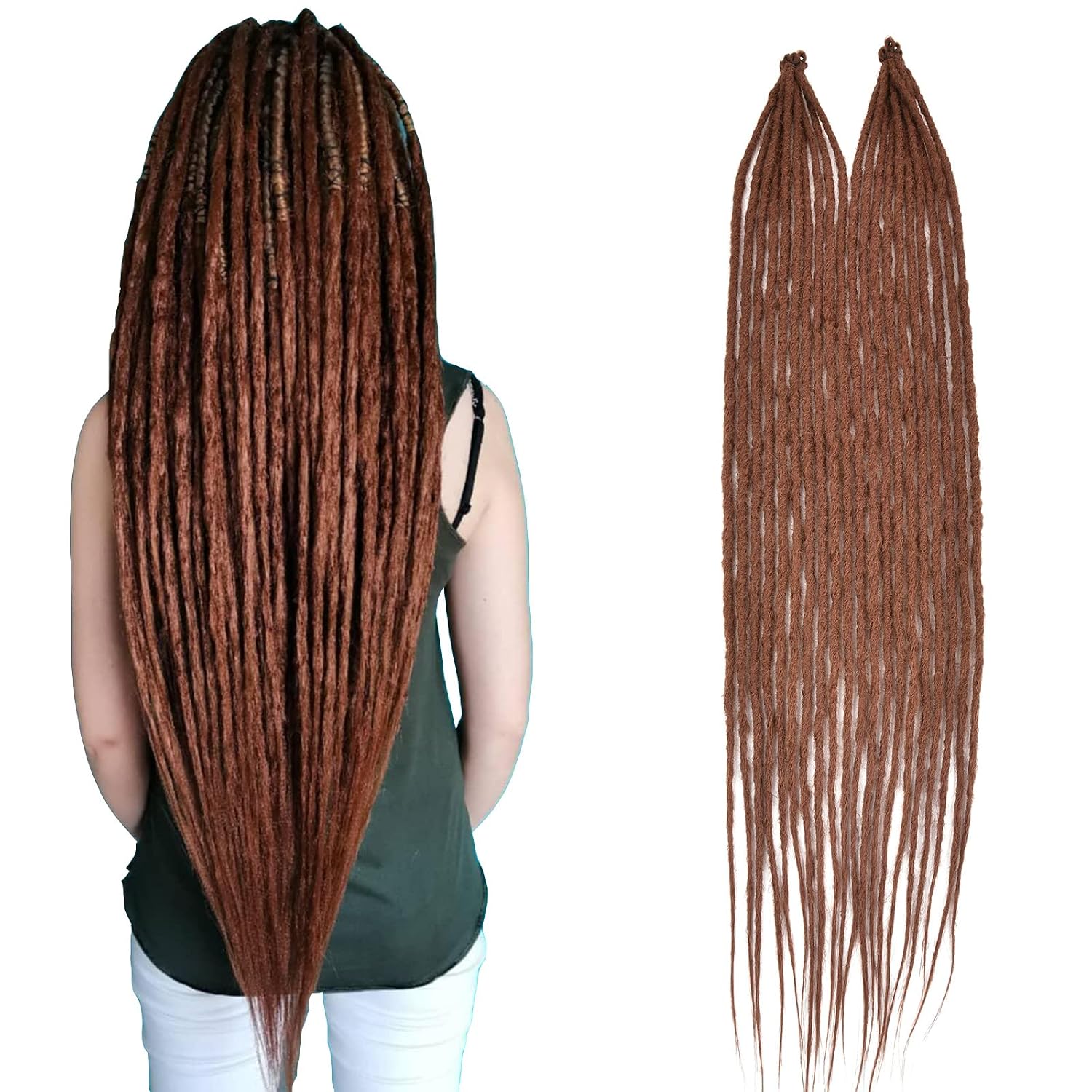 Extensiones de rastas SE Loc hechas a mano de 36 pulgadas, 20 rastas de ...