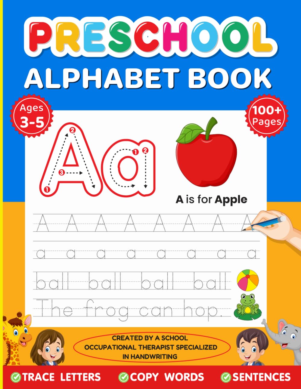 Preschool Alphabet Book: Trace letters and letter writing practice for ...